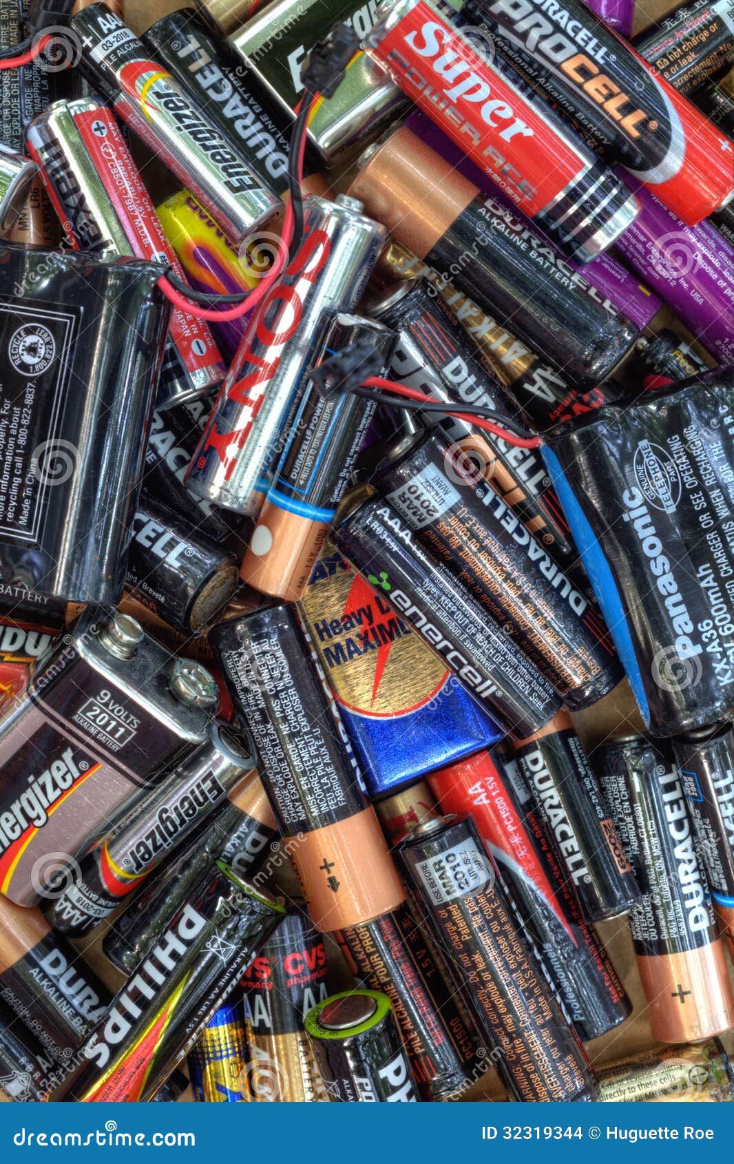 Dead batteries vertical editorial stock image. Image of consumption ...