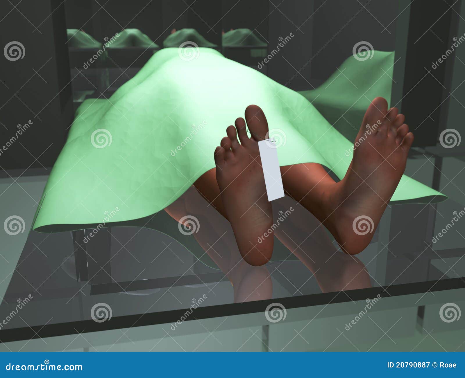 Dead body in morgue stock illustration. Illustration of skin - 20790887