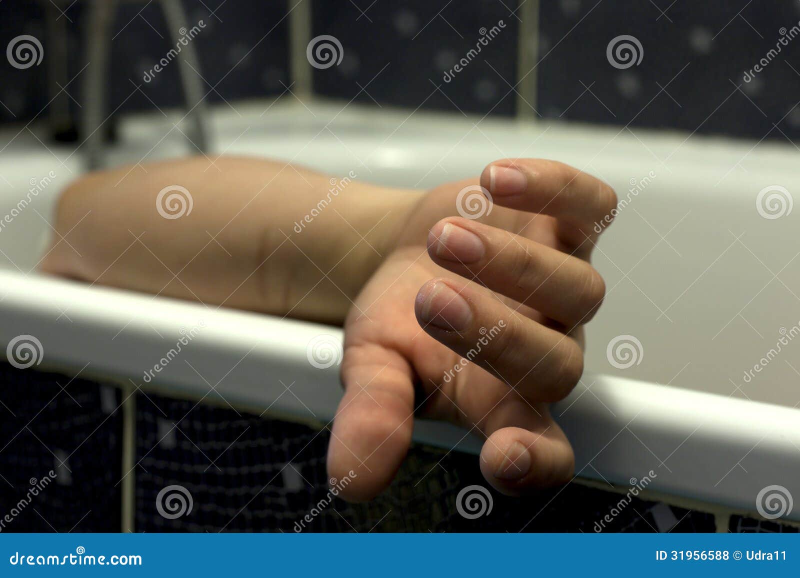 Dead Body of Woman in the Bathroom Stock Photo - Image of injury ...