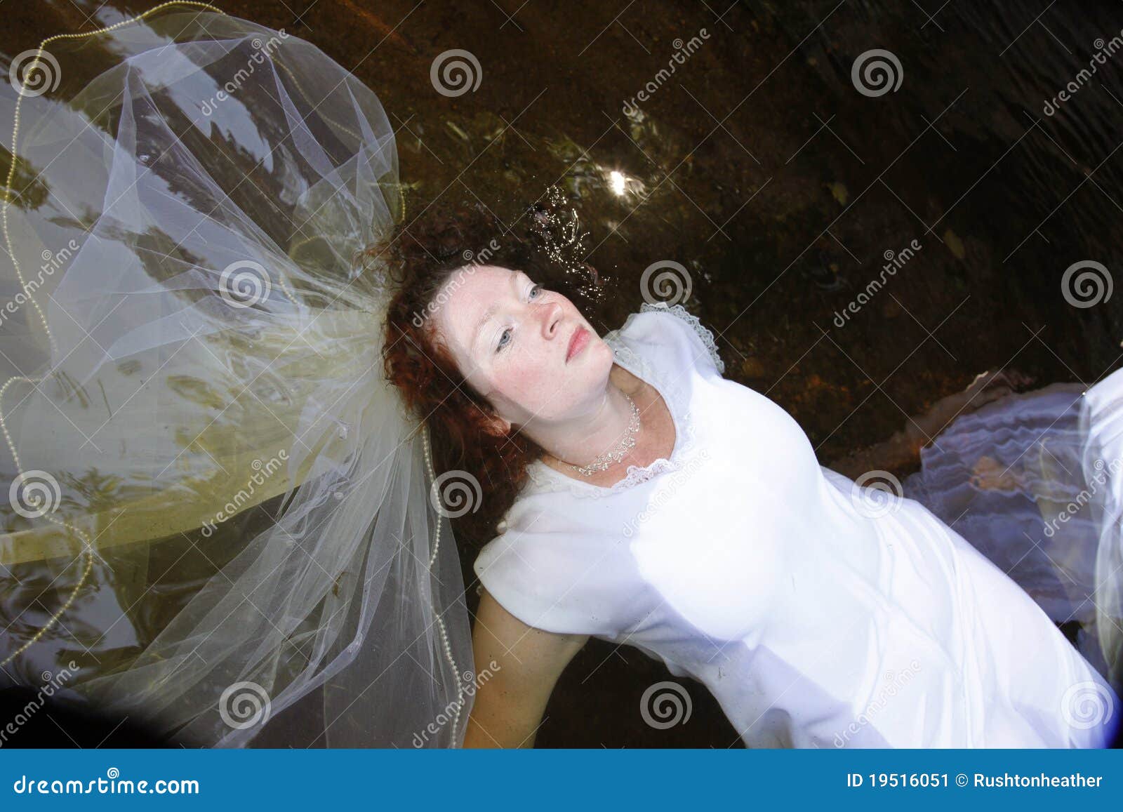 Dead bride stock image. Image of bride, lady, river, glamor - 19516051