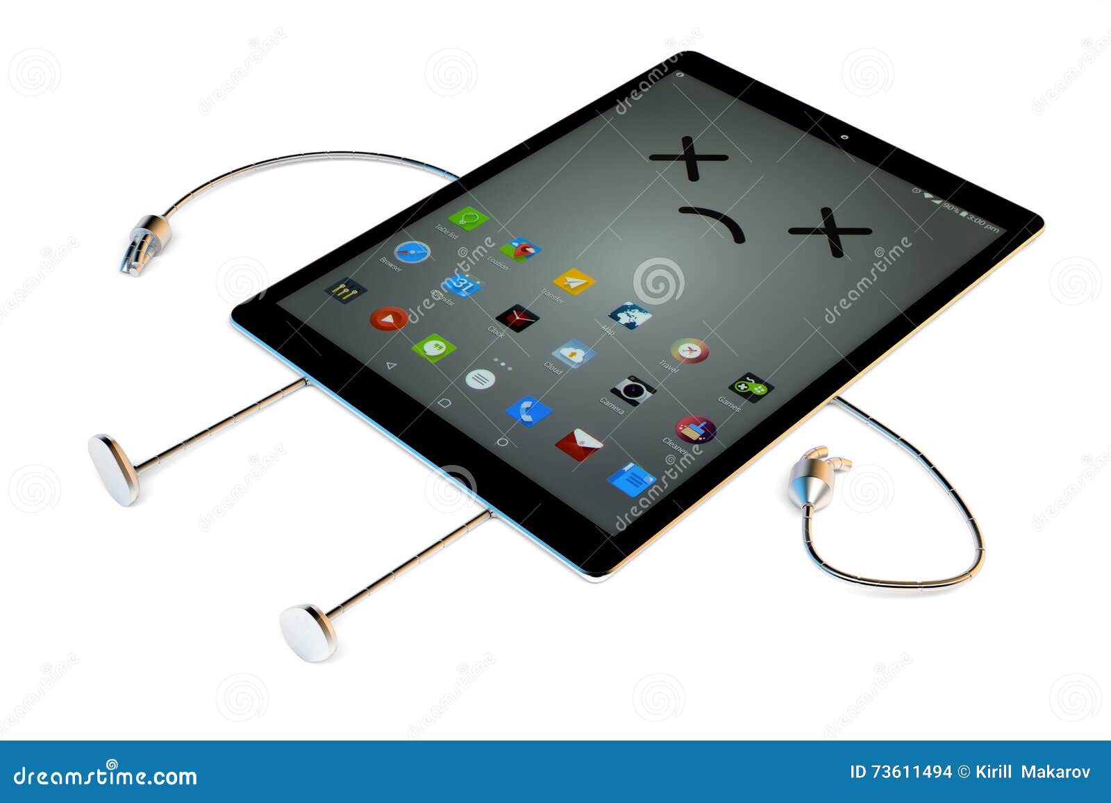 Broken Tablet Clipart