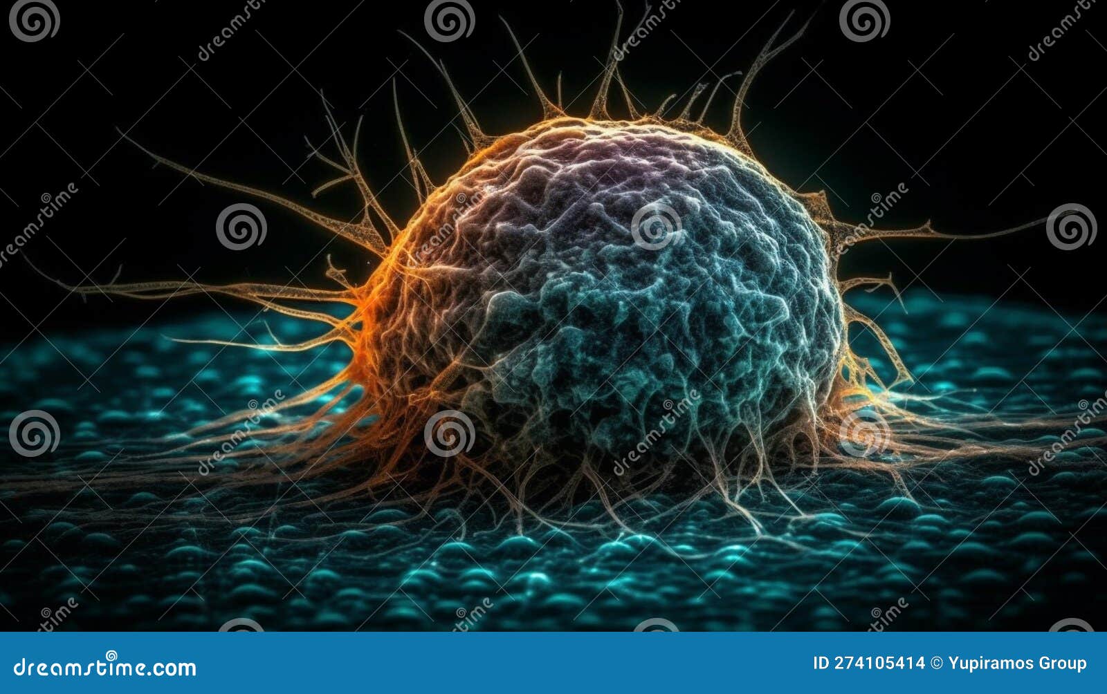 High Scale Magnification Reveals The Molecular Structure Of A Cancer ...