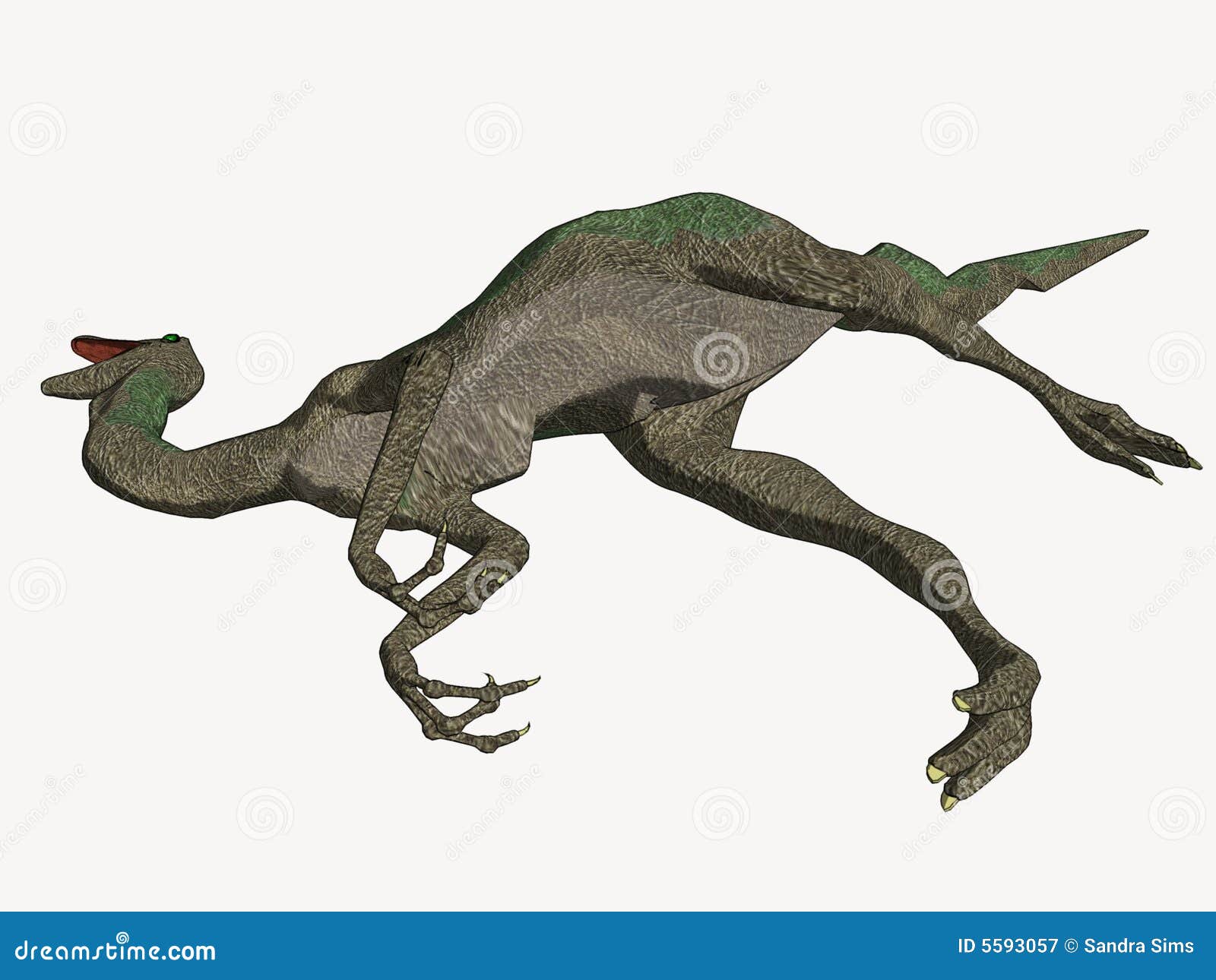 Dead Cartoon Dinosaur stock illustration. Illustration of cutout - 5593057