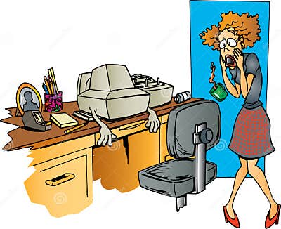 Dead Computer stock vector. Illustration of problem, crash - 5627094