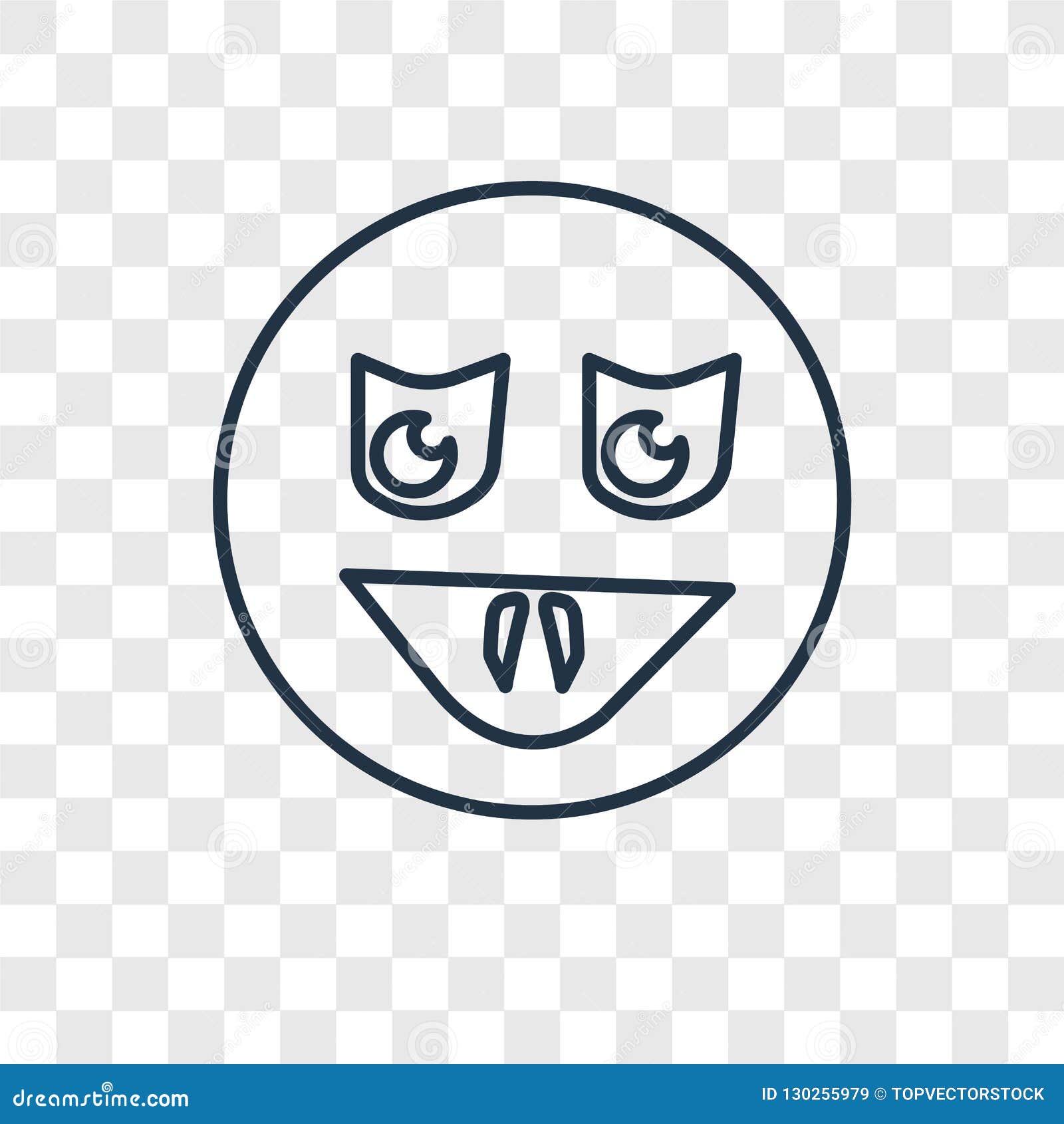 Dead Concept Vector Linear Icon Isolated on Transparent Background ...