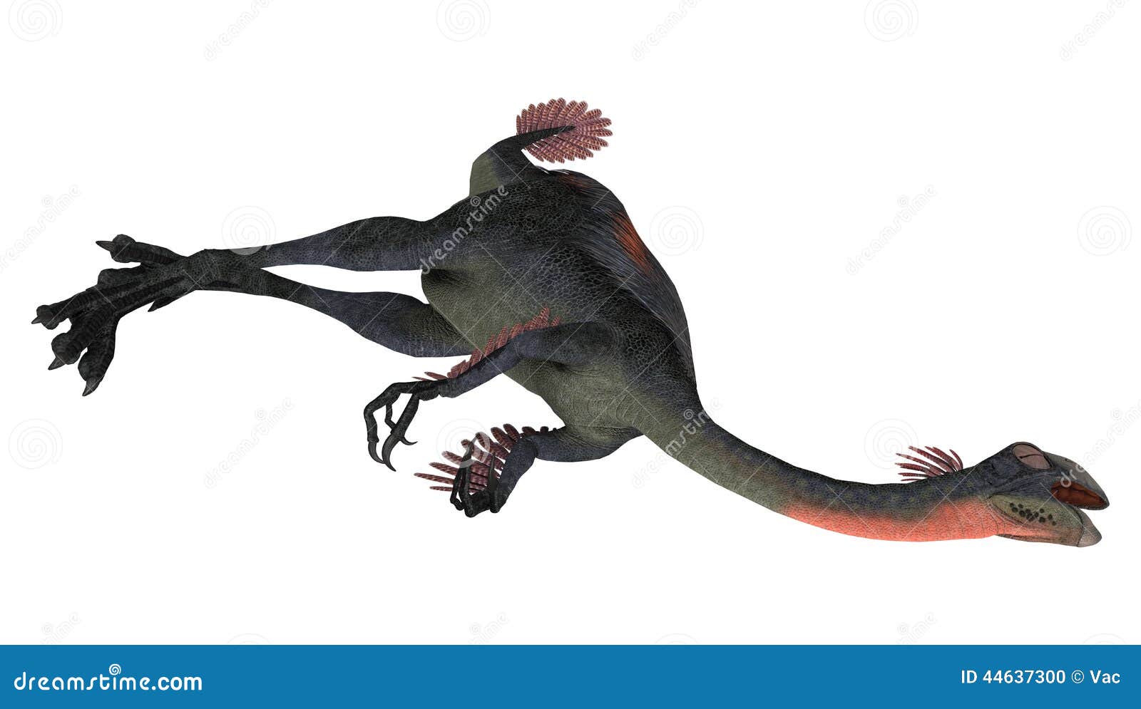 Dead Dinosaur Gigantoraptor Stock Illustration - Illustration of period ...
