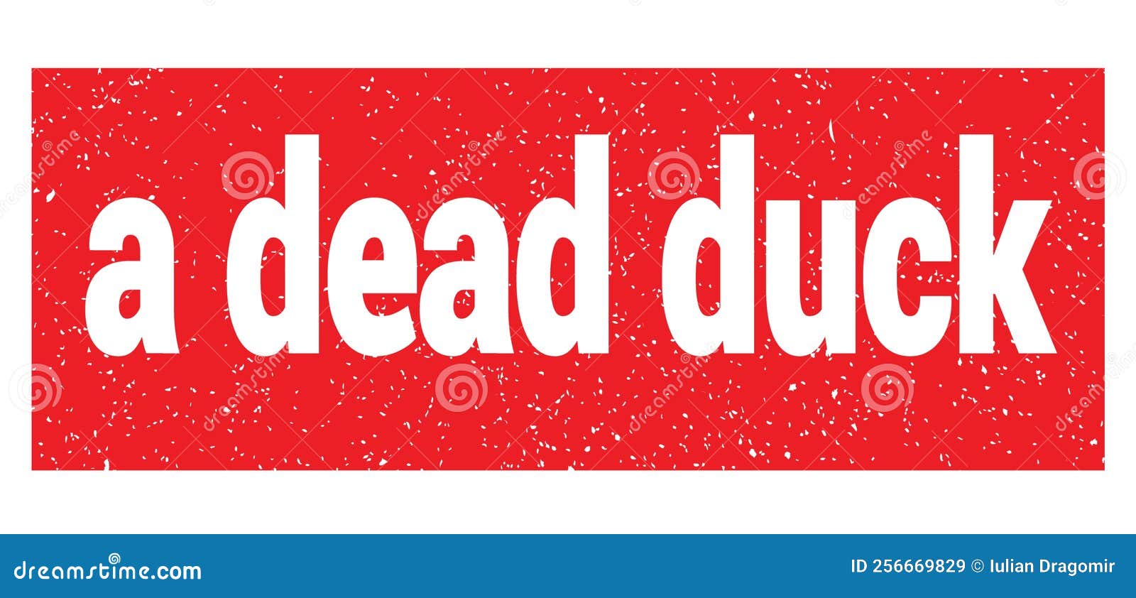 A Dead Duck Text Written on Red Stamp Sign Stock Illustration ...