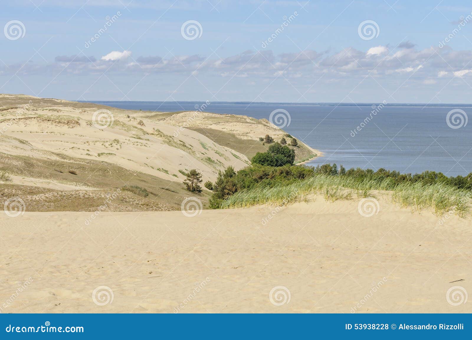 Dead Dunes in Curonian Spit, Lithuania, Europe Stock Photo - Image of ...