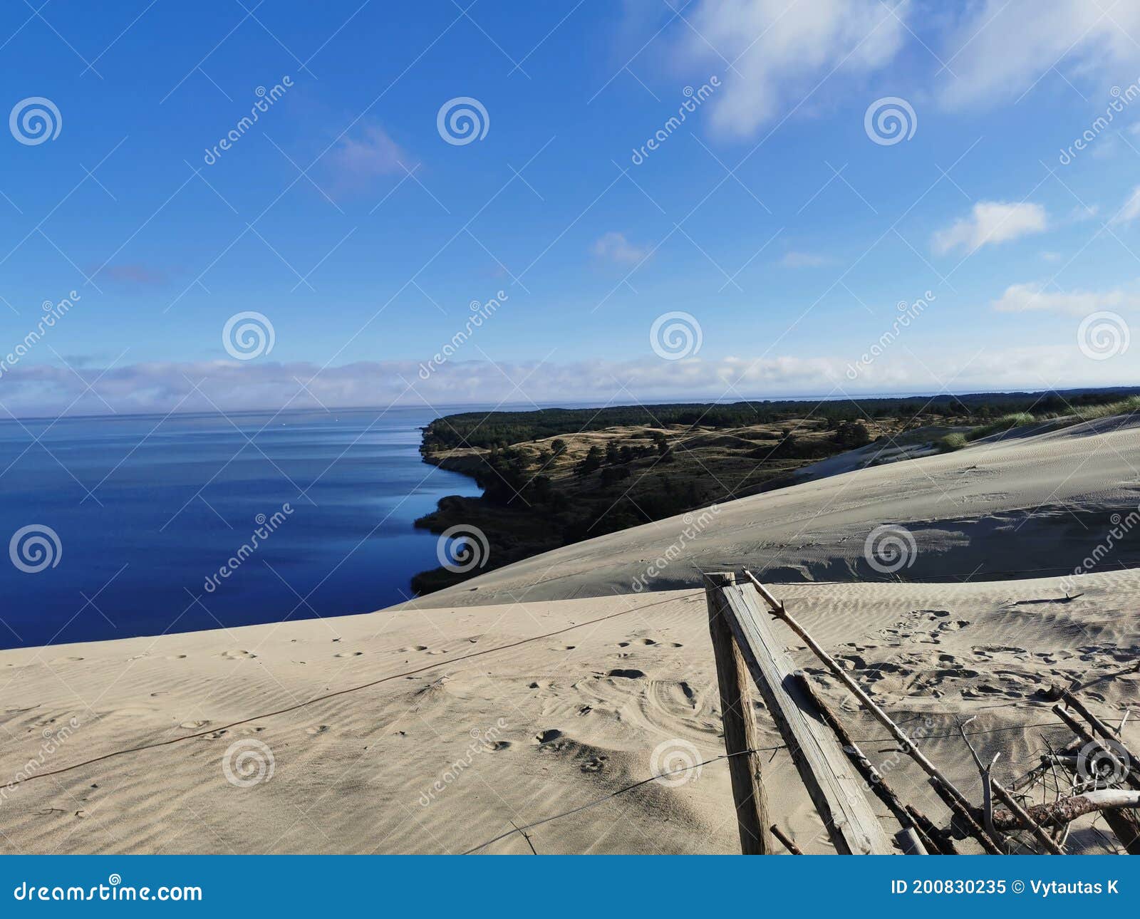 Dead dunes in Preila stock image. Image of terrain, landscape - 200830235