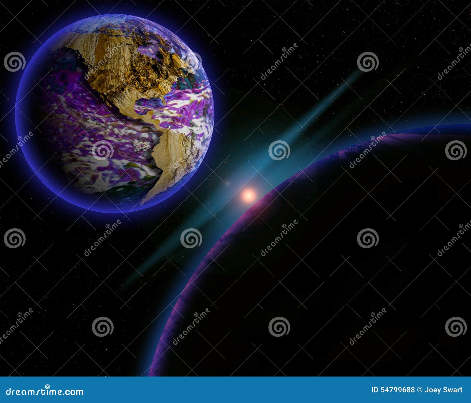 Dead earth. stock illustration. Illustration of astronomy - 54799688