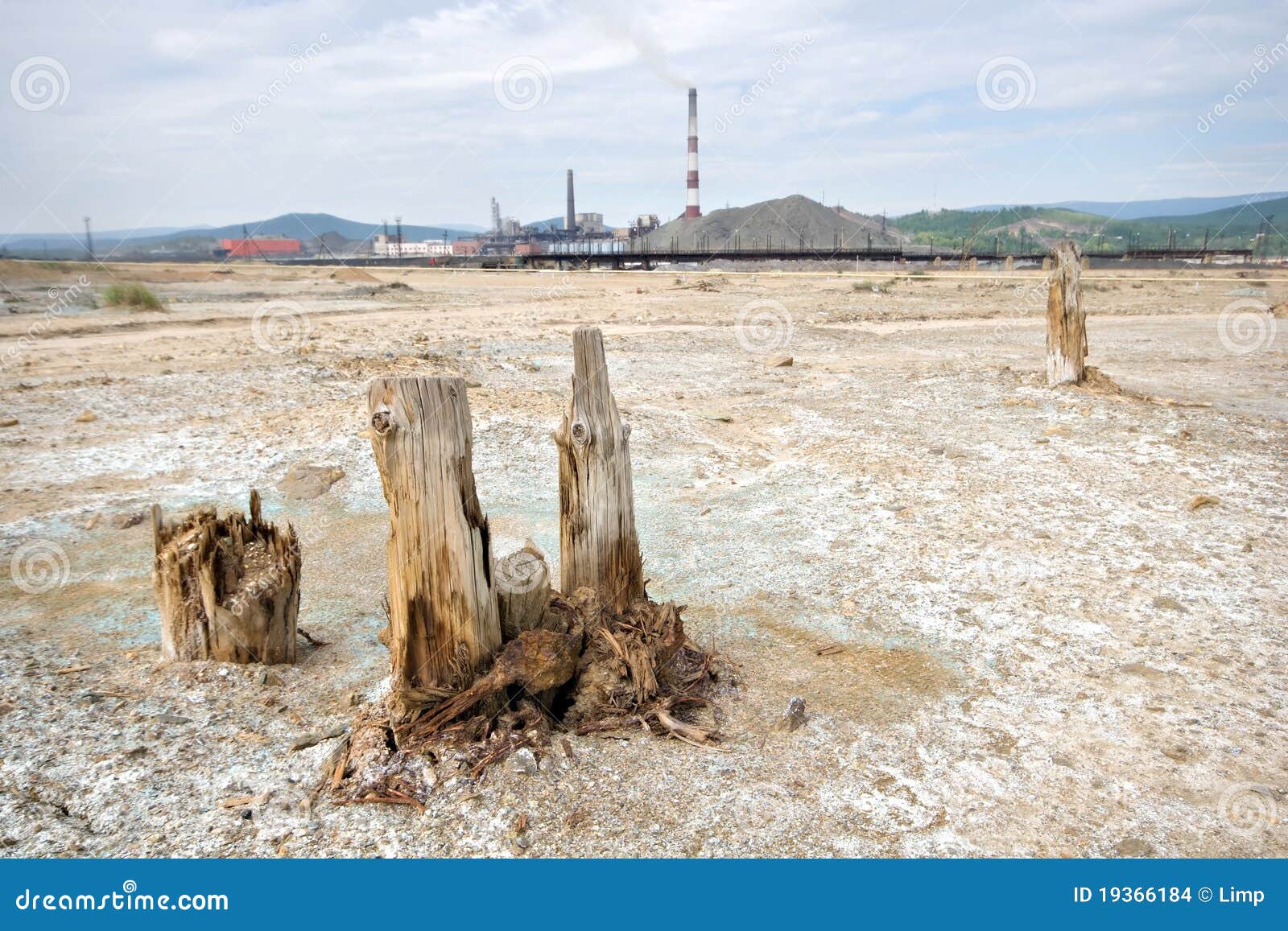Dead Ecological Desert Near Karabash Copper Mill. Stock Photo - Image ...