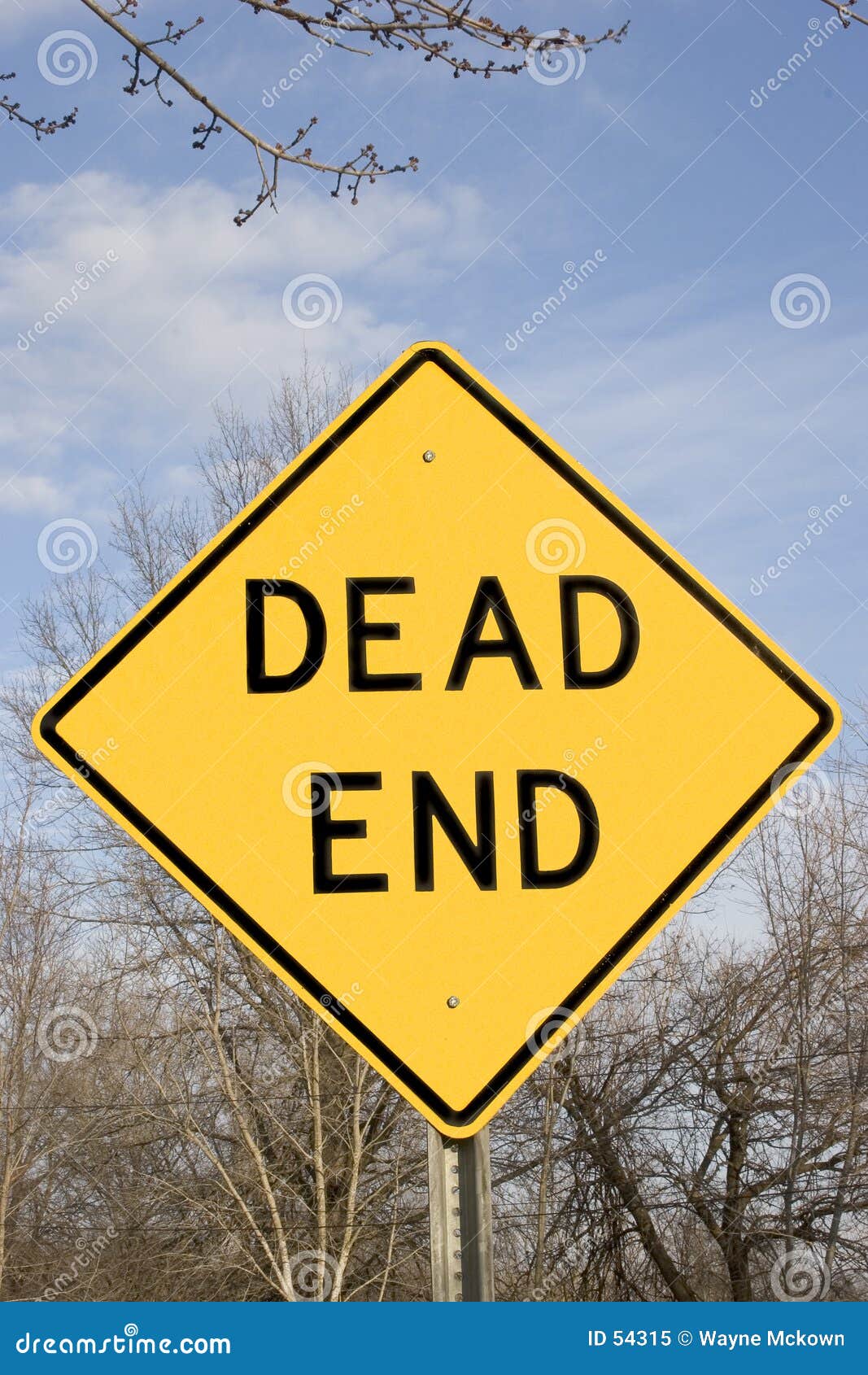 Deadend Warning Road Sign Stock Photo | CartoonDealer.com #45072126