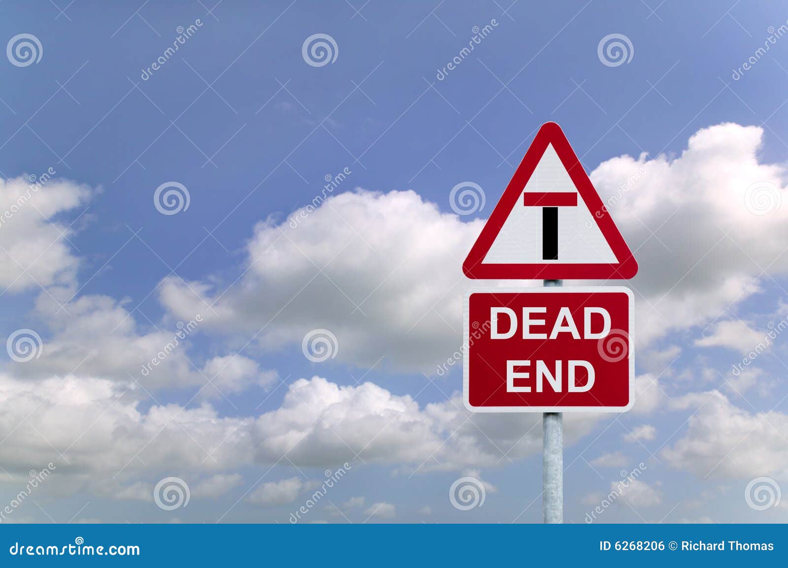 Dead End stock photo. Image of cliche, concept, sign, signpost - 6268206