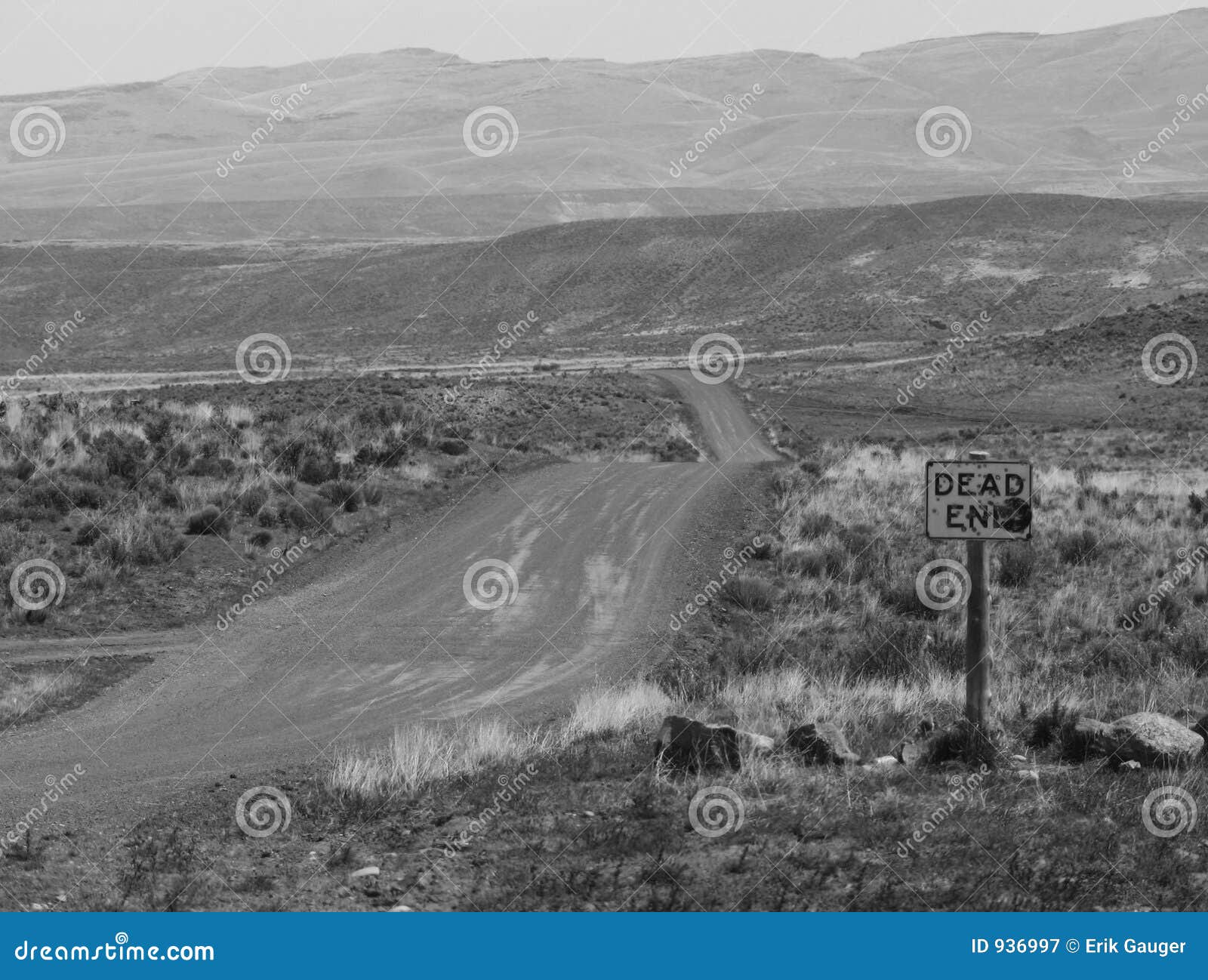 Dead End stock image. Image of away, desert, dark - 936997