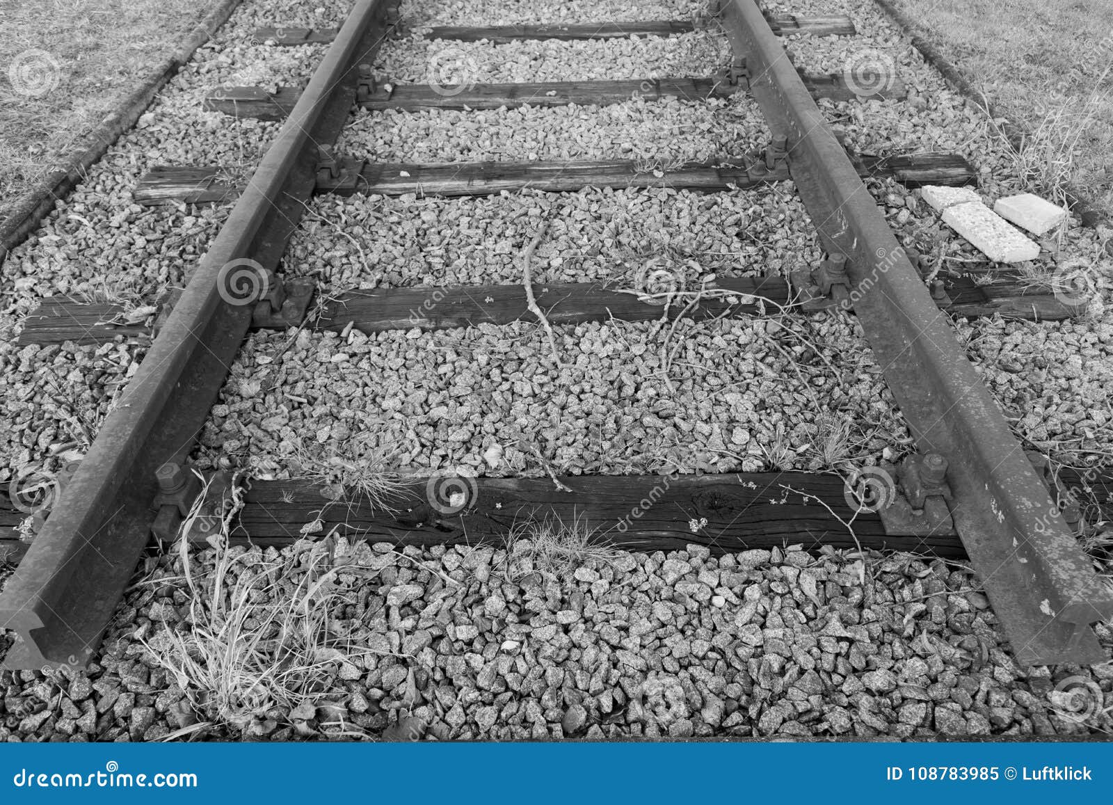 Dead end, Railroad tracks stock image. Image of danger - 108783985