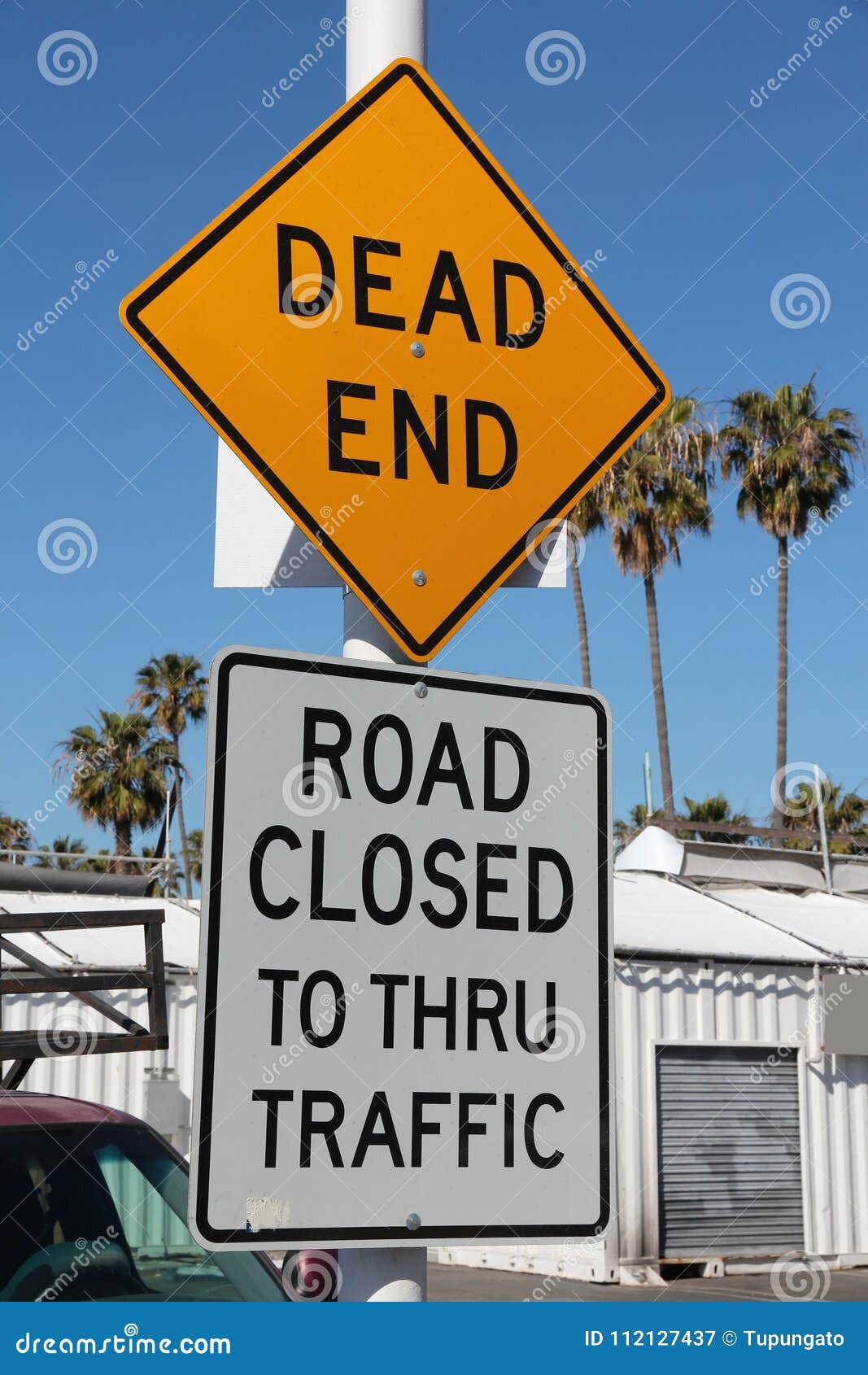 Deadend Warning Road Sign Stock Photo | CartoonDealer.com #45072126