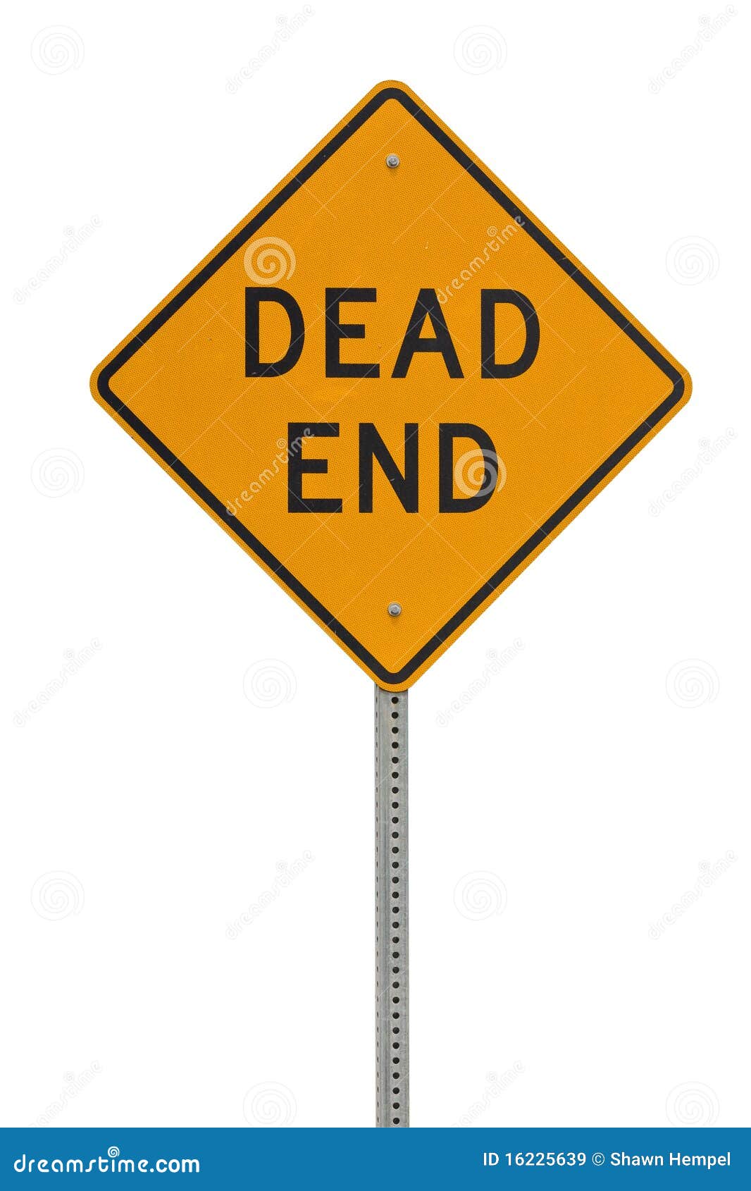 Dead end sign stock image. Image of color, white, transportation - 16225639