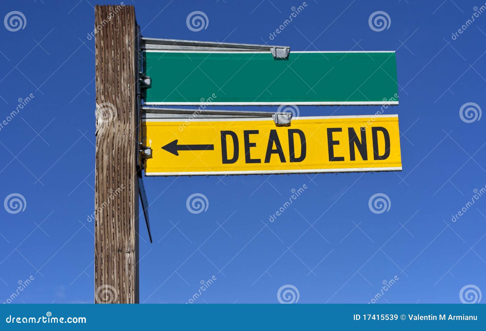 Dead End Sign stock image. Image of crossroads, post - 17415539