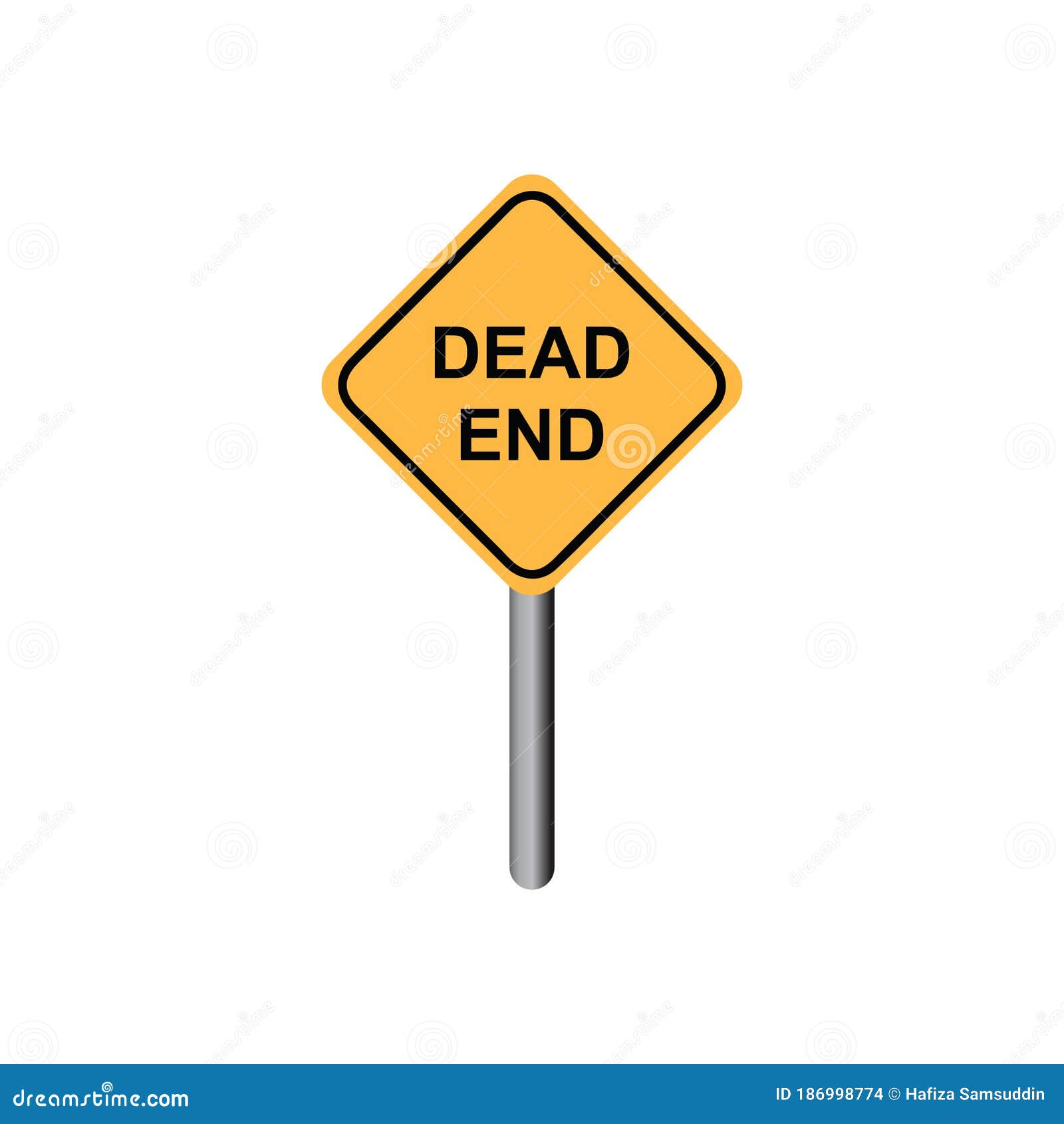 Dead End Sign. Vector Illustration Decorative Design Stock Vector ...