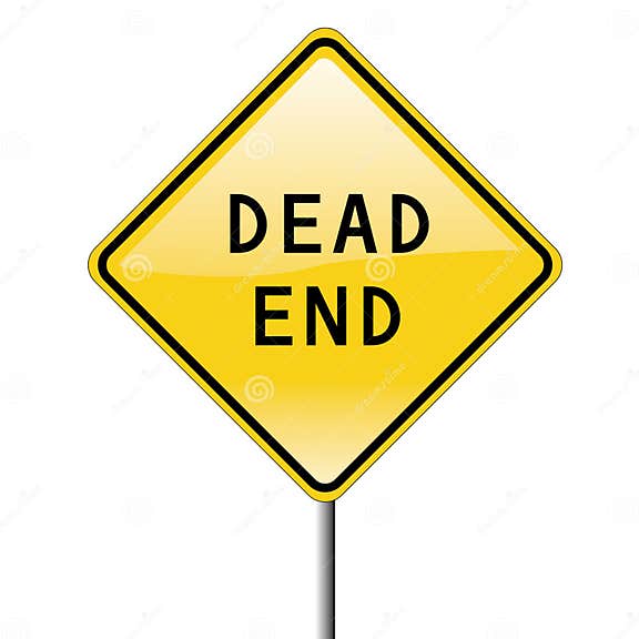Dead end signal stock vector. Illustration of editable - 36002633