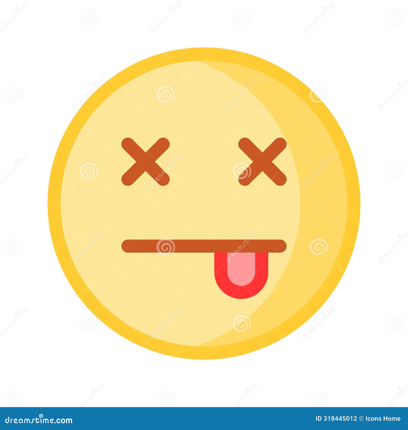 Dead Face Emoji Vector Design, Premium Vector Stock Vector ...