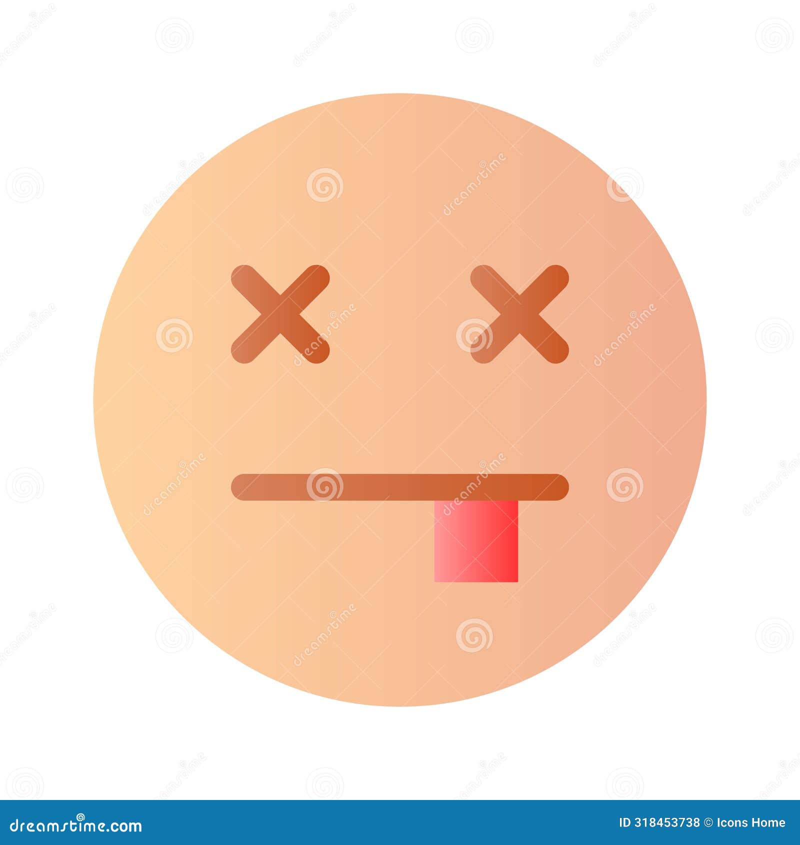 Dead Face Emoji Vector Design, Premium Vector Stock Vector ...