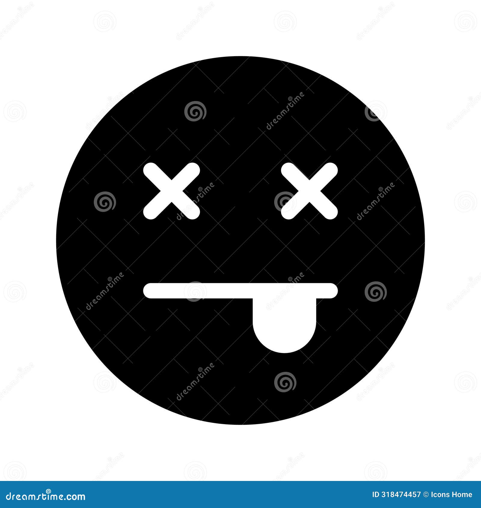 Dead Face Emoji Vector Design, Premium Vector Stock Vector ...