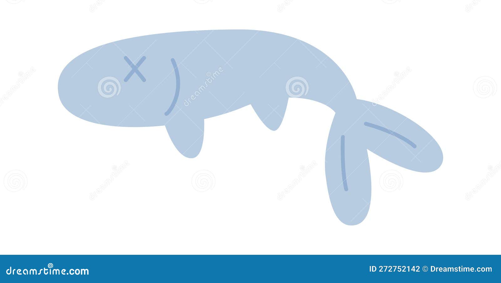 Dead Fish Illustration stock vector. Illustration of fish - 272752142