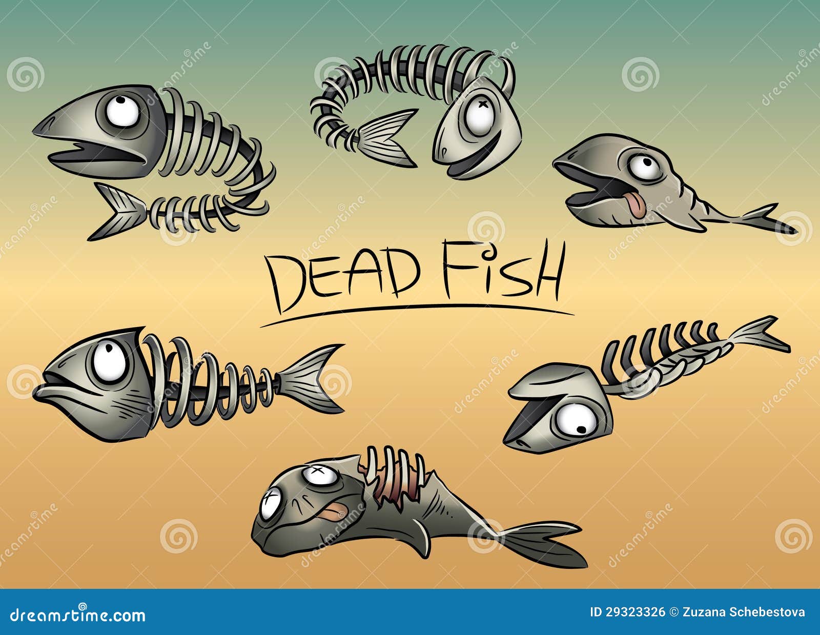 Dead Fish Leftovers Illustration Stock Illustration - Illustration of delicious, eater: 29323326