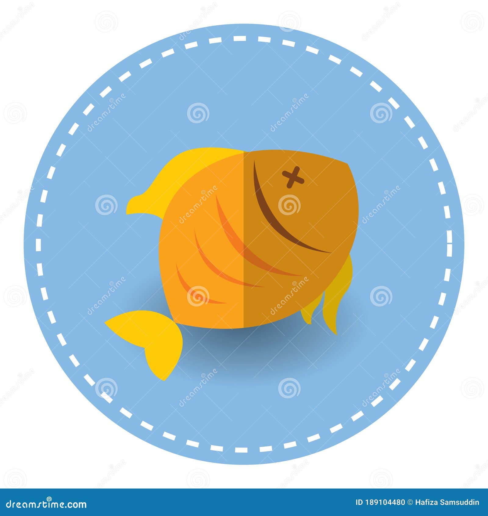 Dead Fish. Vector Illustration Decorative Design Stock Vector ...