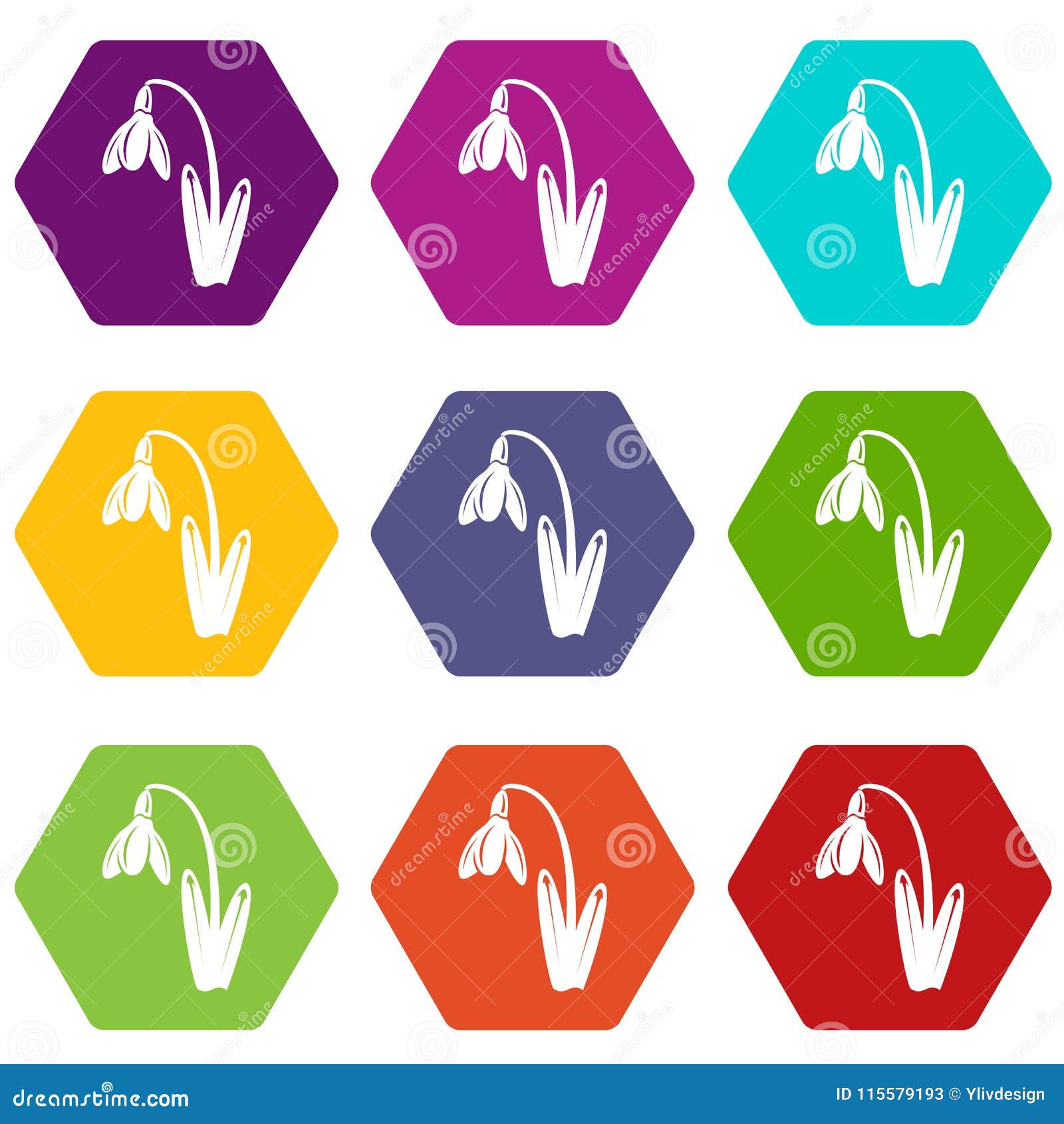 Dead Flower Icons Set 9 Vector Stock Vector - Illustration of ...