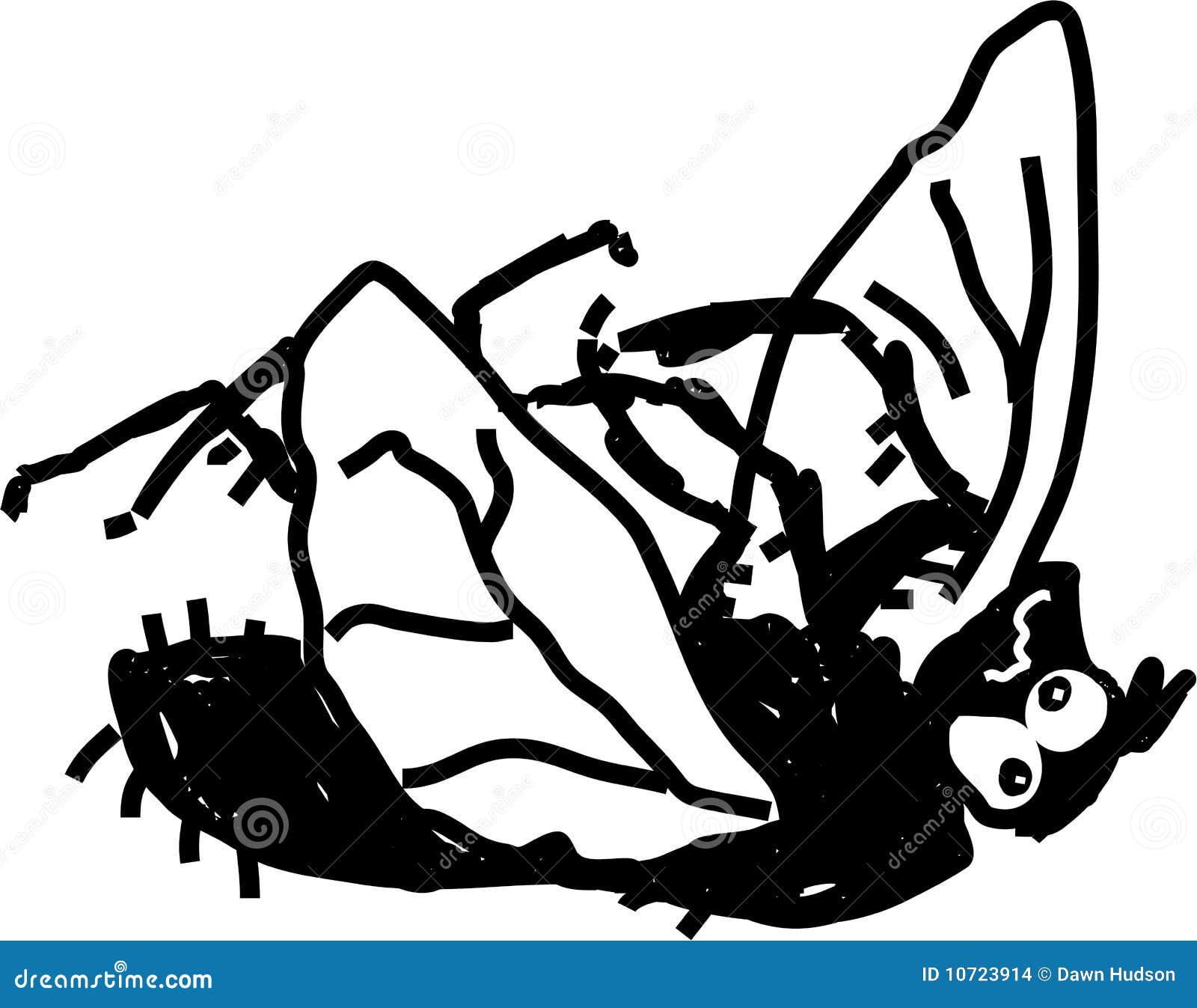 Dead fly stock vector. Illustration of death, isolated - 10723914