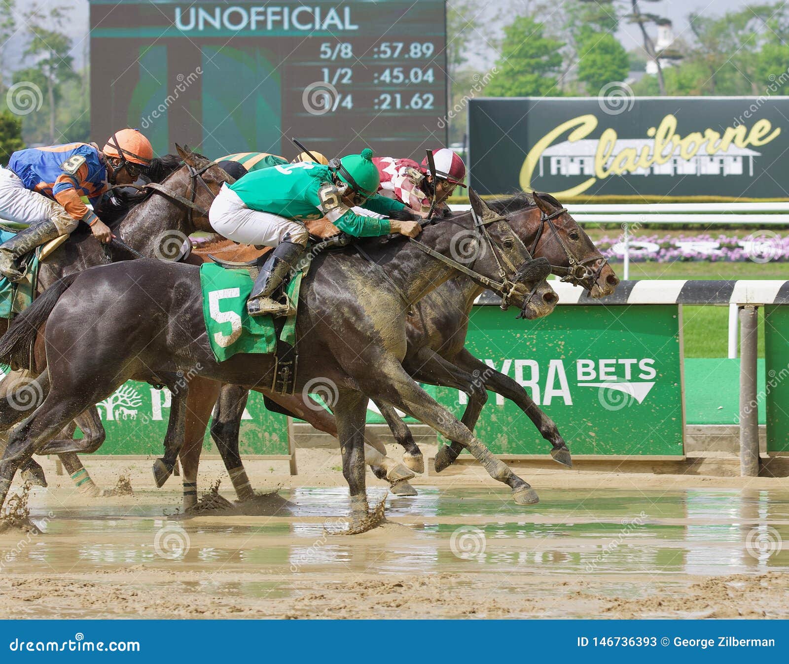 Great Horse Racing Photos from Belmont Park Editorial Stock Photo ...