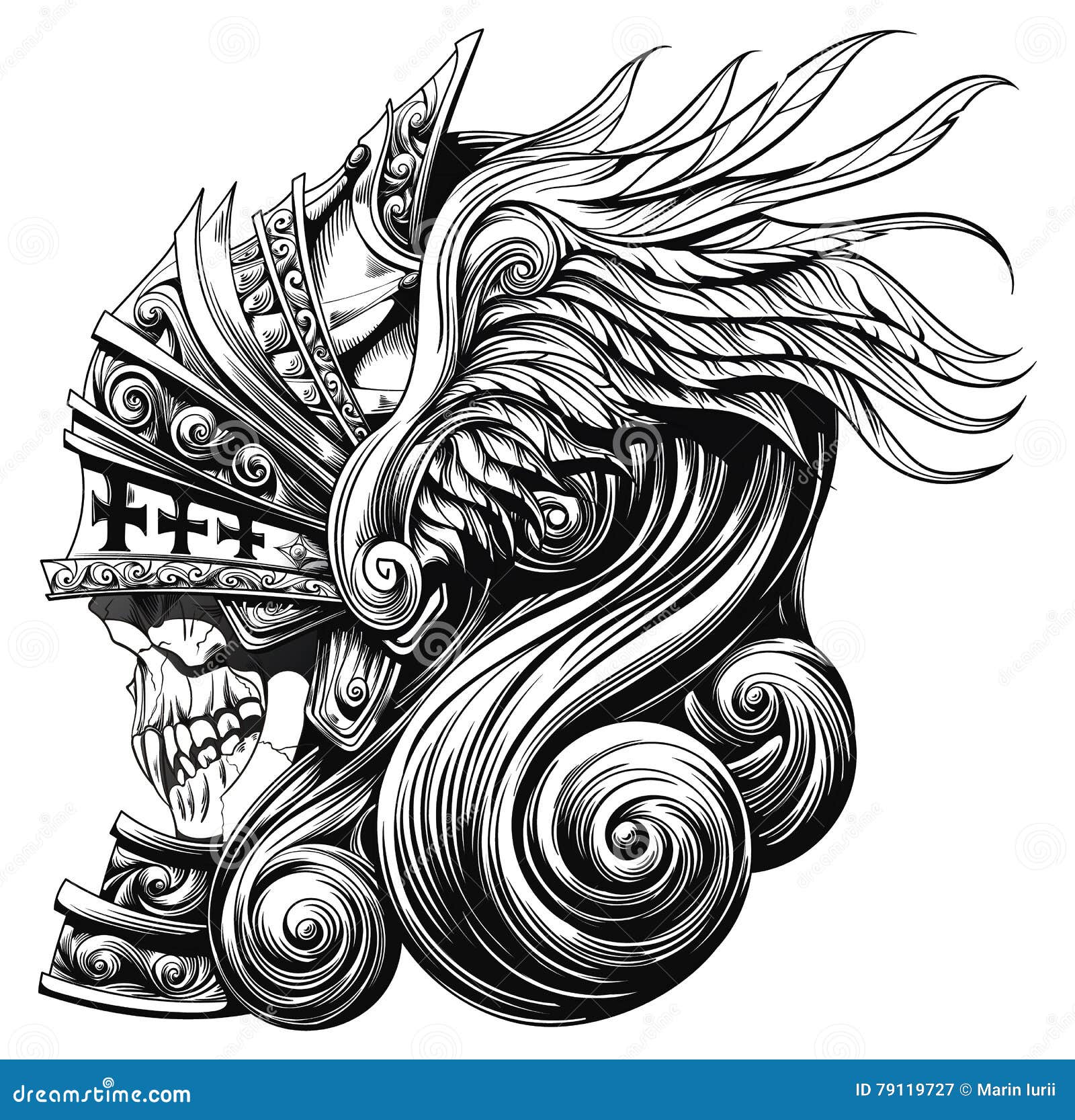 Knight Helmet Tattoo Designs