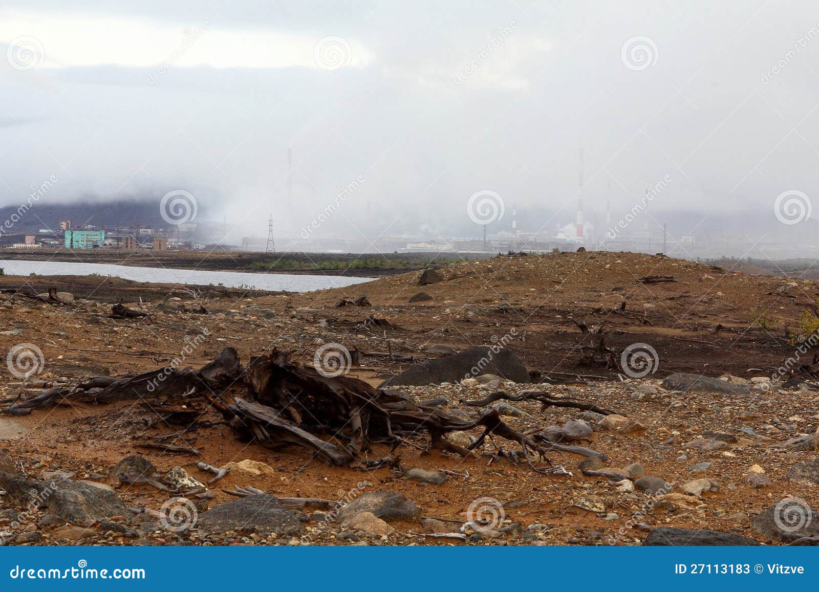 Dead land stock image. Image of factory, industry, severonikel - 27113183