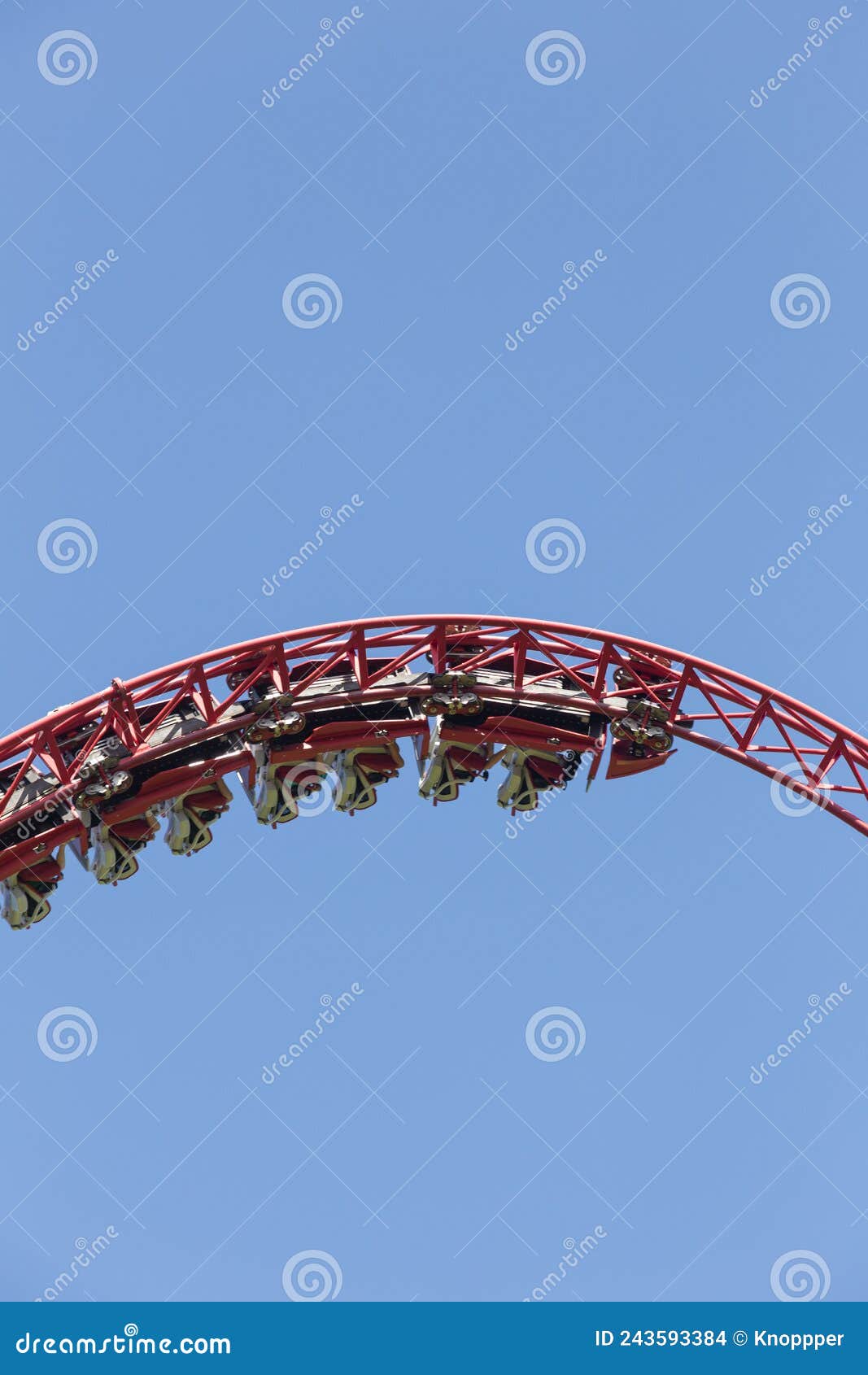 Dead Loop on the Roller Coaster People Upside Down Editorial Stock ...
