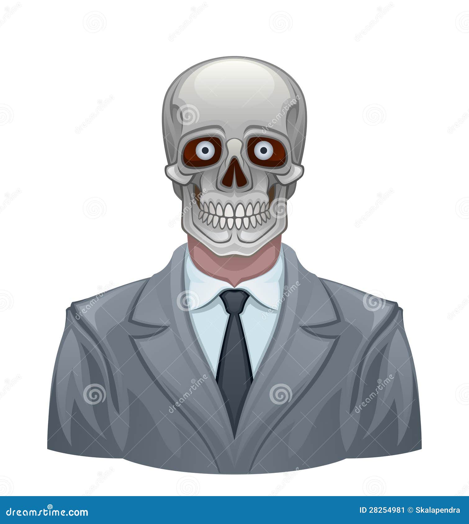 Dead man stock vector. Illustration of businessman, avatar - 28254981