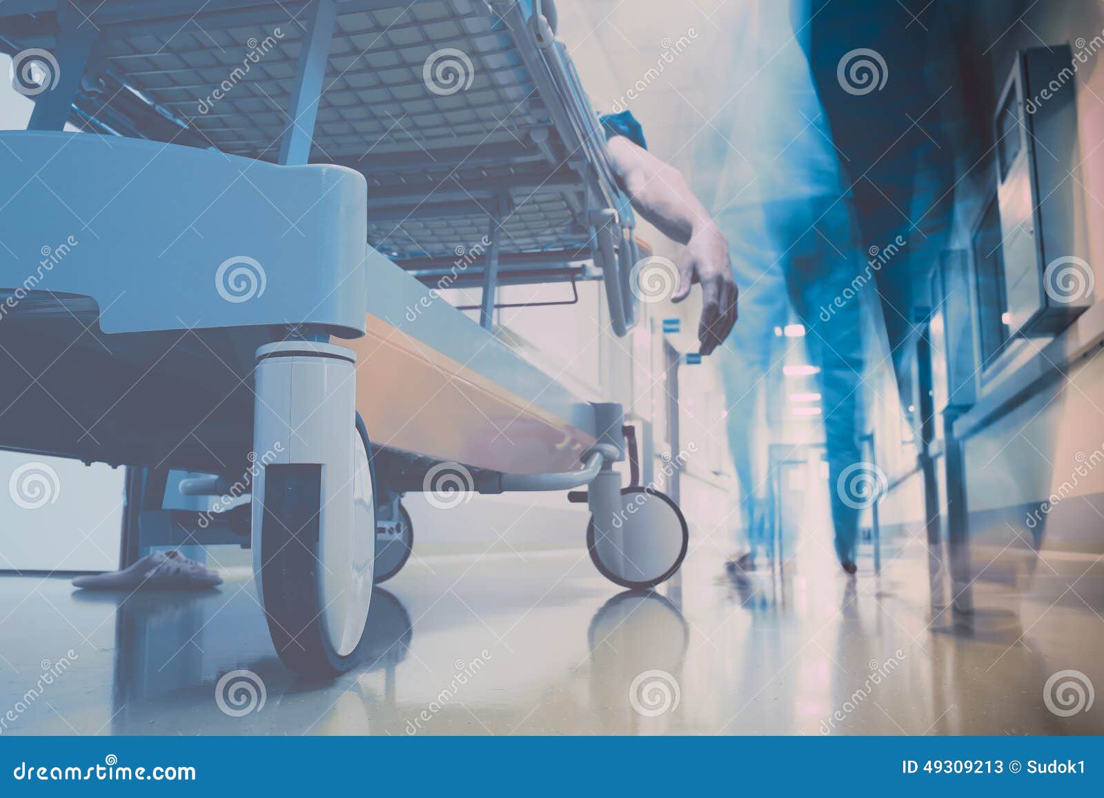 Dead Man in the Hallway of the Morgue Stock Image - Image of death ...