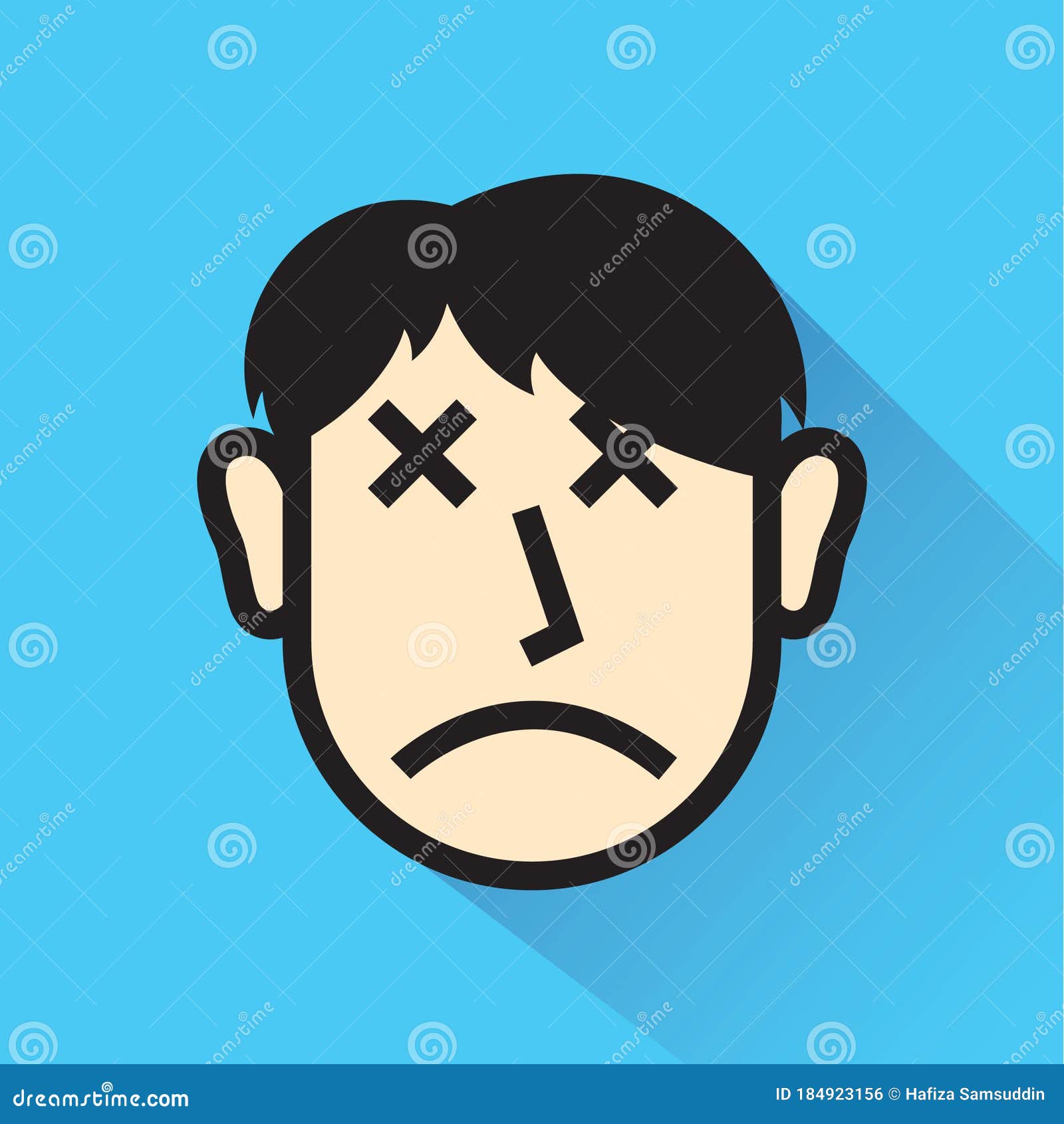 Dead Man. Vector Illustration Decorative Background Design Stock ...