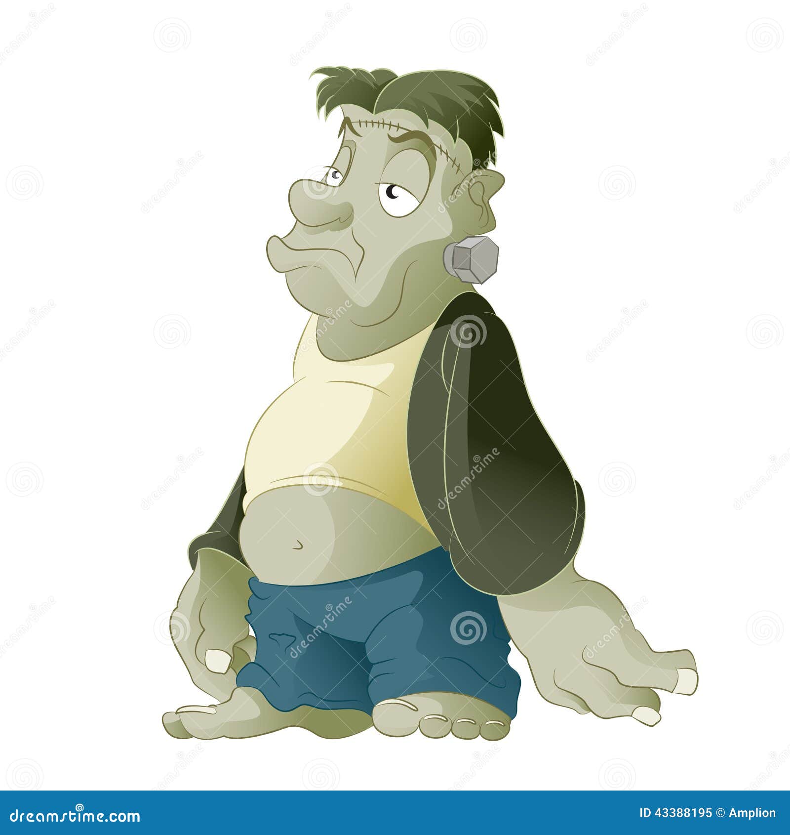 Dead monster stock vector. Illustration of horror, hand - 43388195