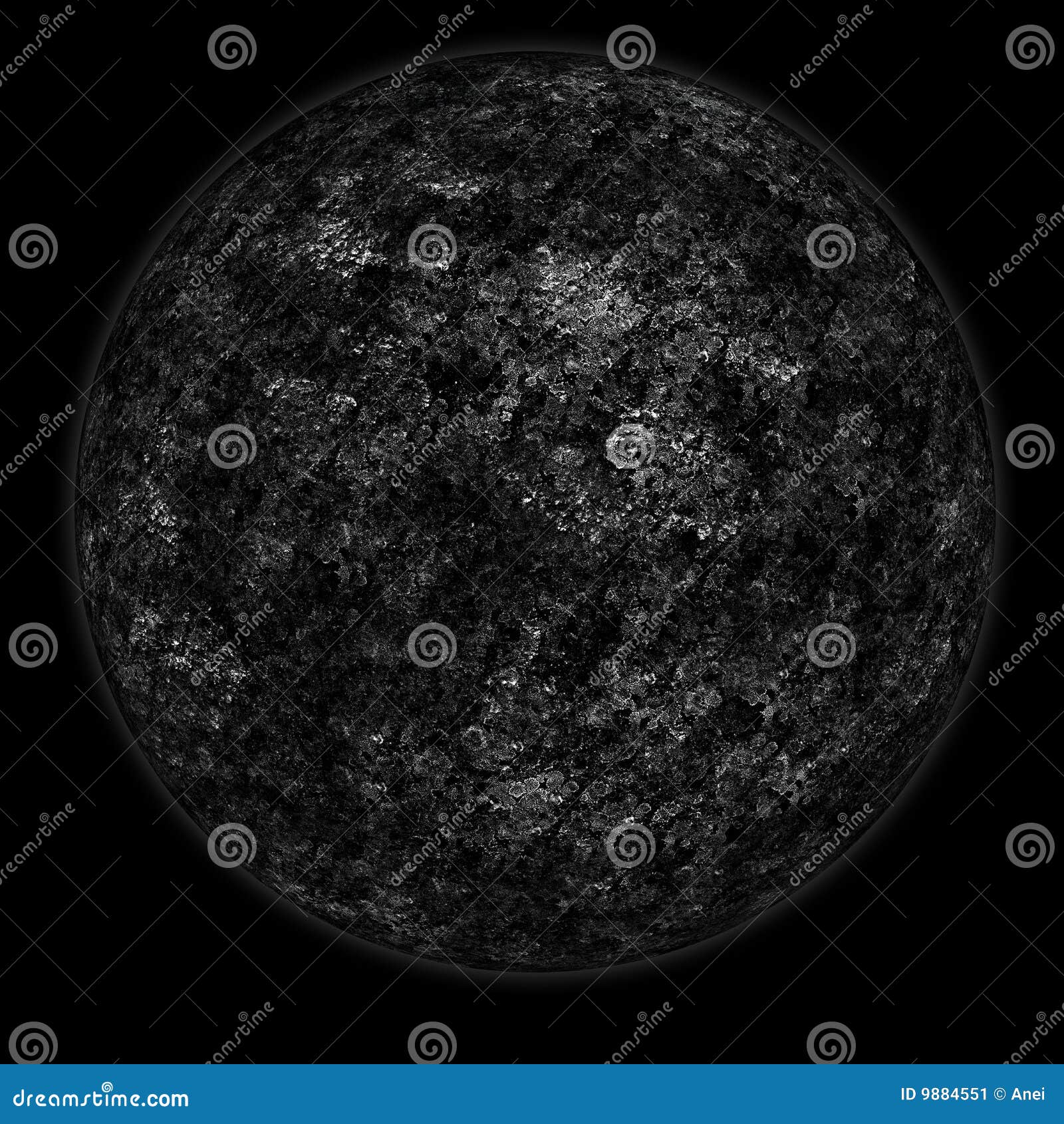 Dead Moon stock illustration. Illustration of dead, lichen - 9884551