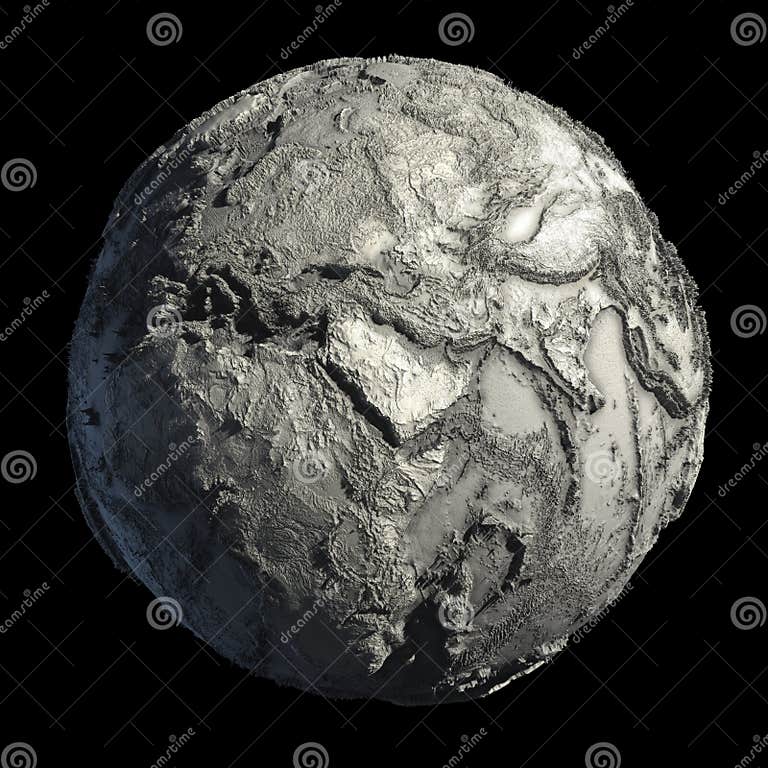 Dead Planet Earth stock illustration. Illustration of exhaustion - 16403756