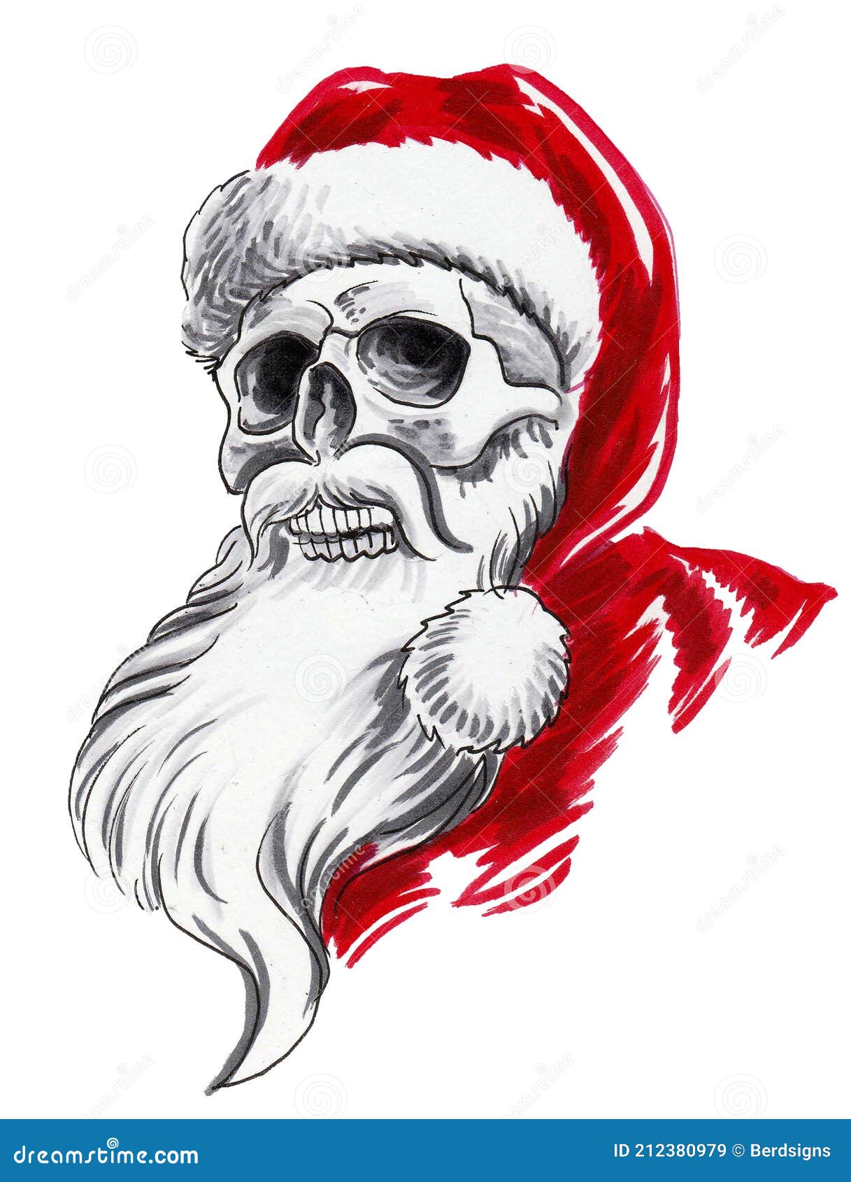 Dead Santa stock illustration. Illustration of background - 212380979