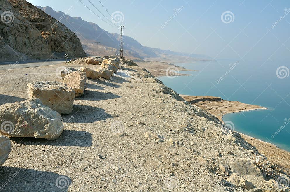 Dead sea. stock image. Image of middle, east, pylon, sand - 26496383