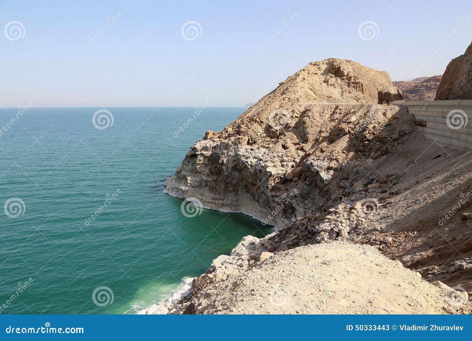 Dead Sea Coast at Jordan, Middle East Stock Image - Image of dead ...