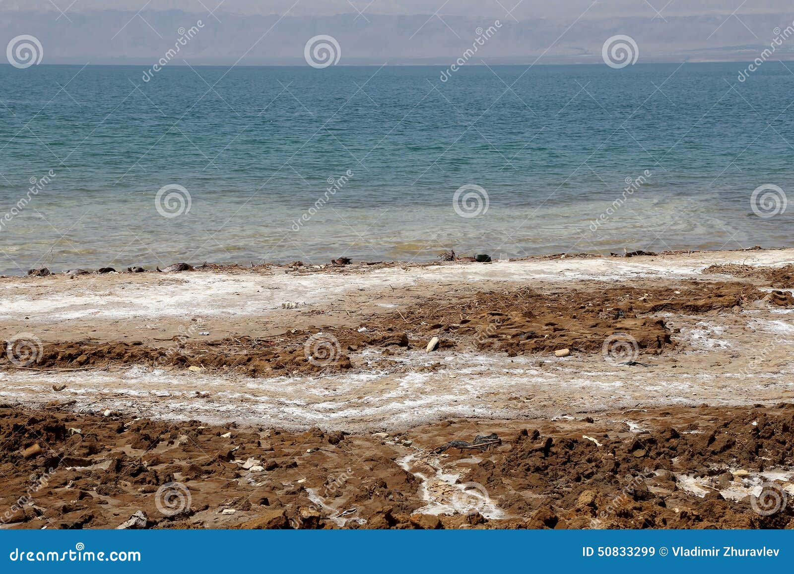 Dead Sea Coast at Jordan, Middle East Stock Image - Image of coast ...