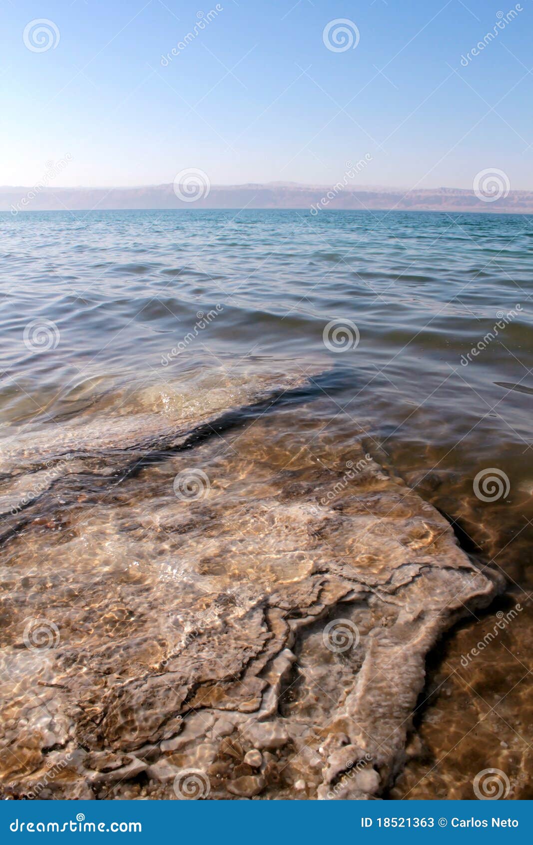 Dead Sea Coastline, Salt Crystals in Sand Stock Image - Image of coast ...