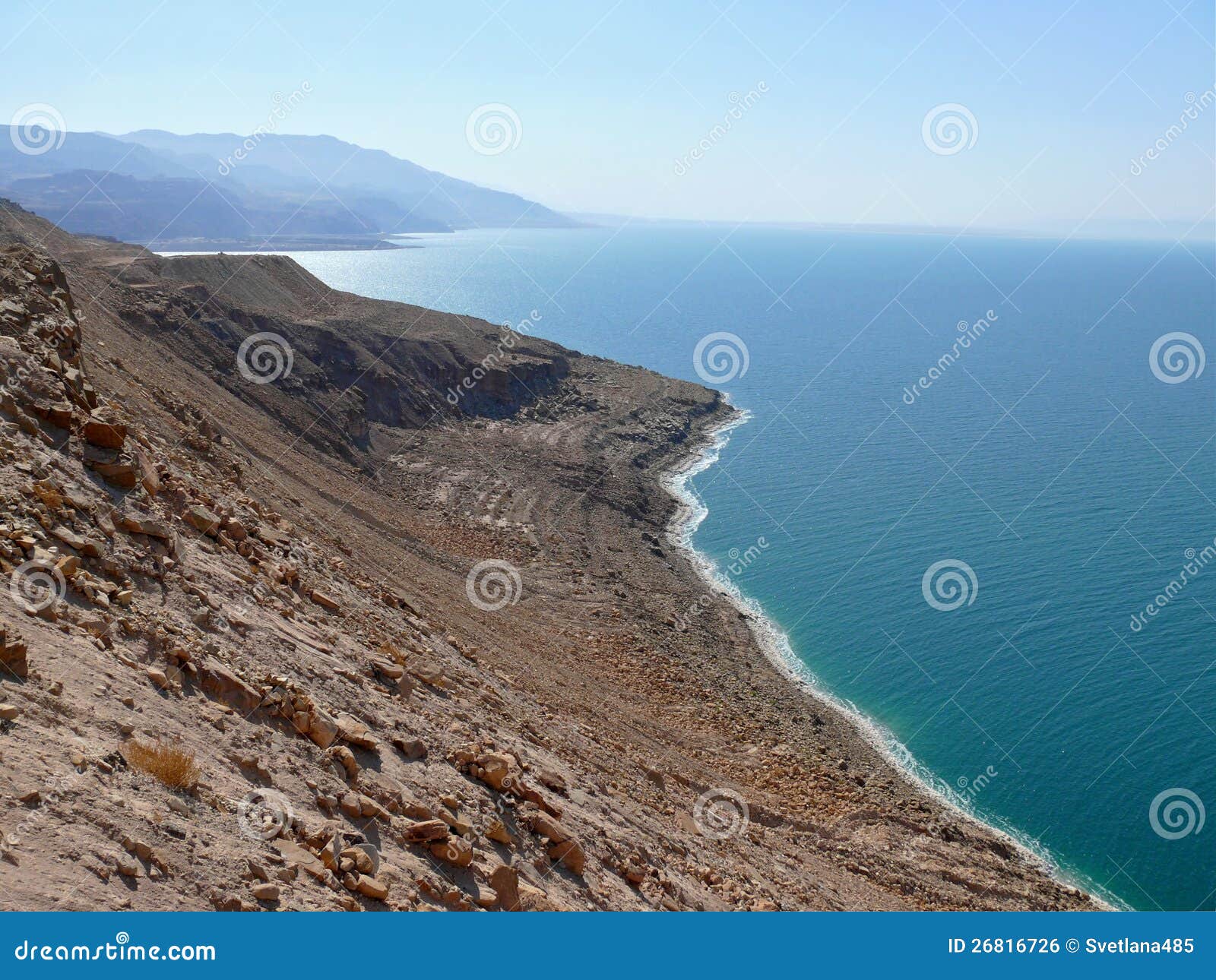 Dead sea in Jordan. stock photo. Image of light, ripples - 26816726