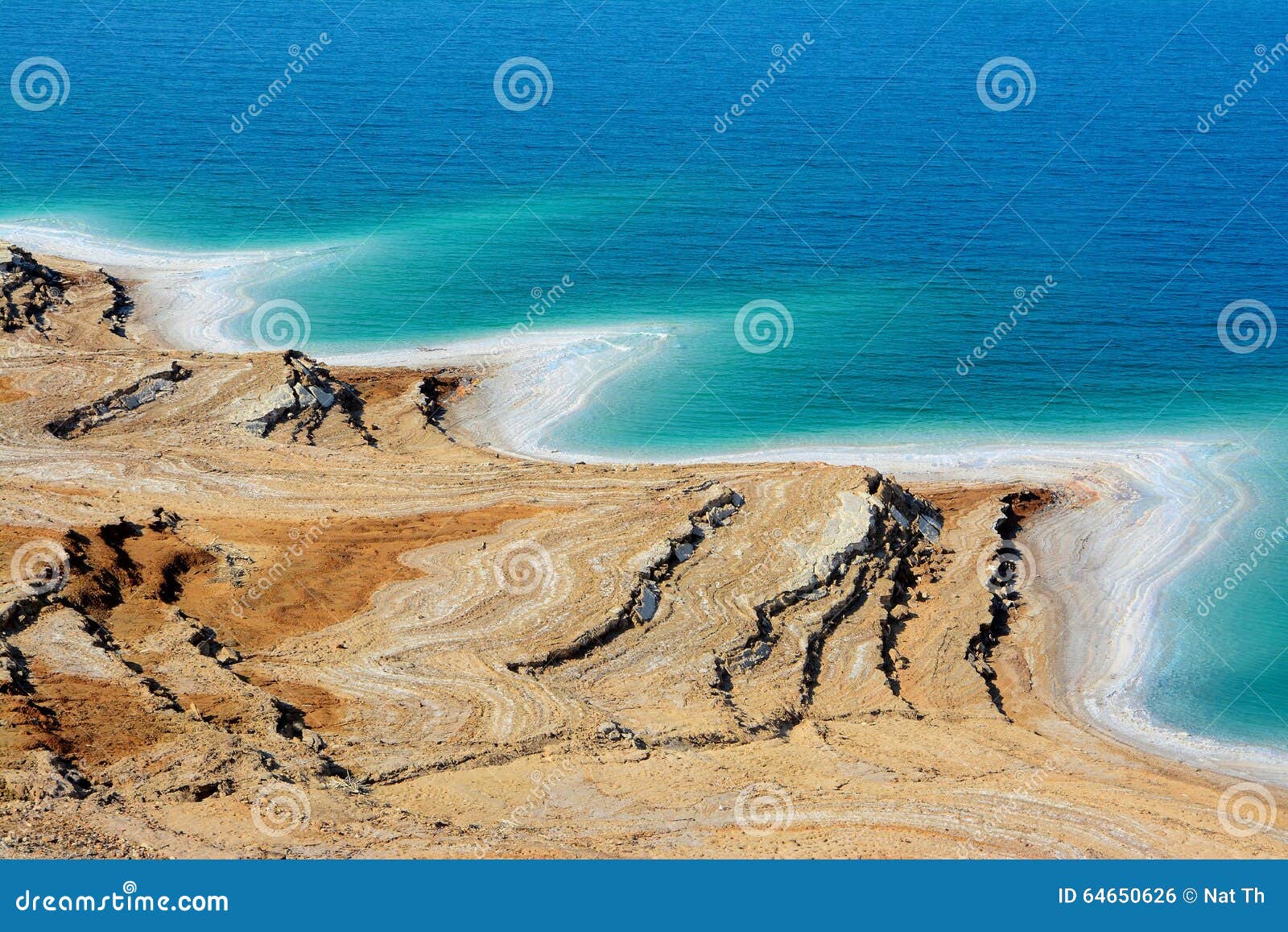 Dead Sea, Jordan stock photo. Image of beach, travel - 64650626
