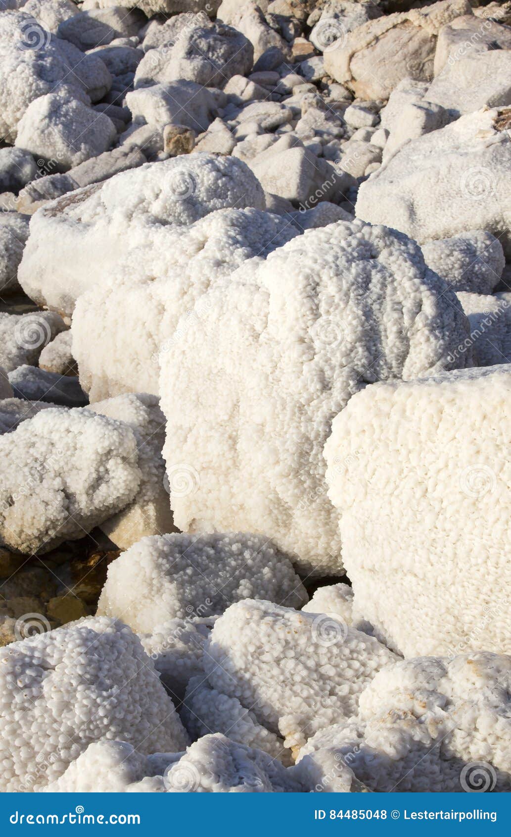 Dead Sea Salt Deposits Stones Stock Photo - Image of middle, place ...